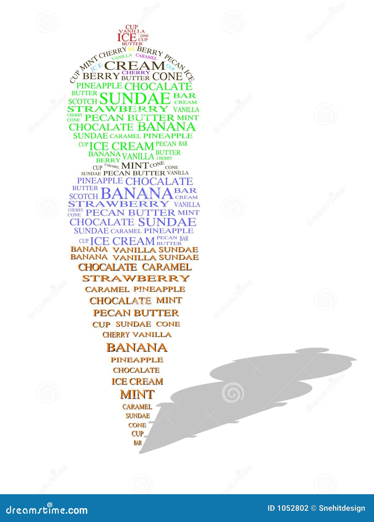 Ice cream abstract stock illustration. Illustration of food - 1052802