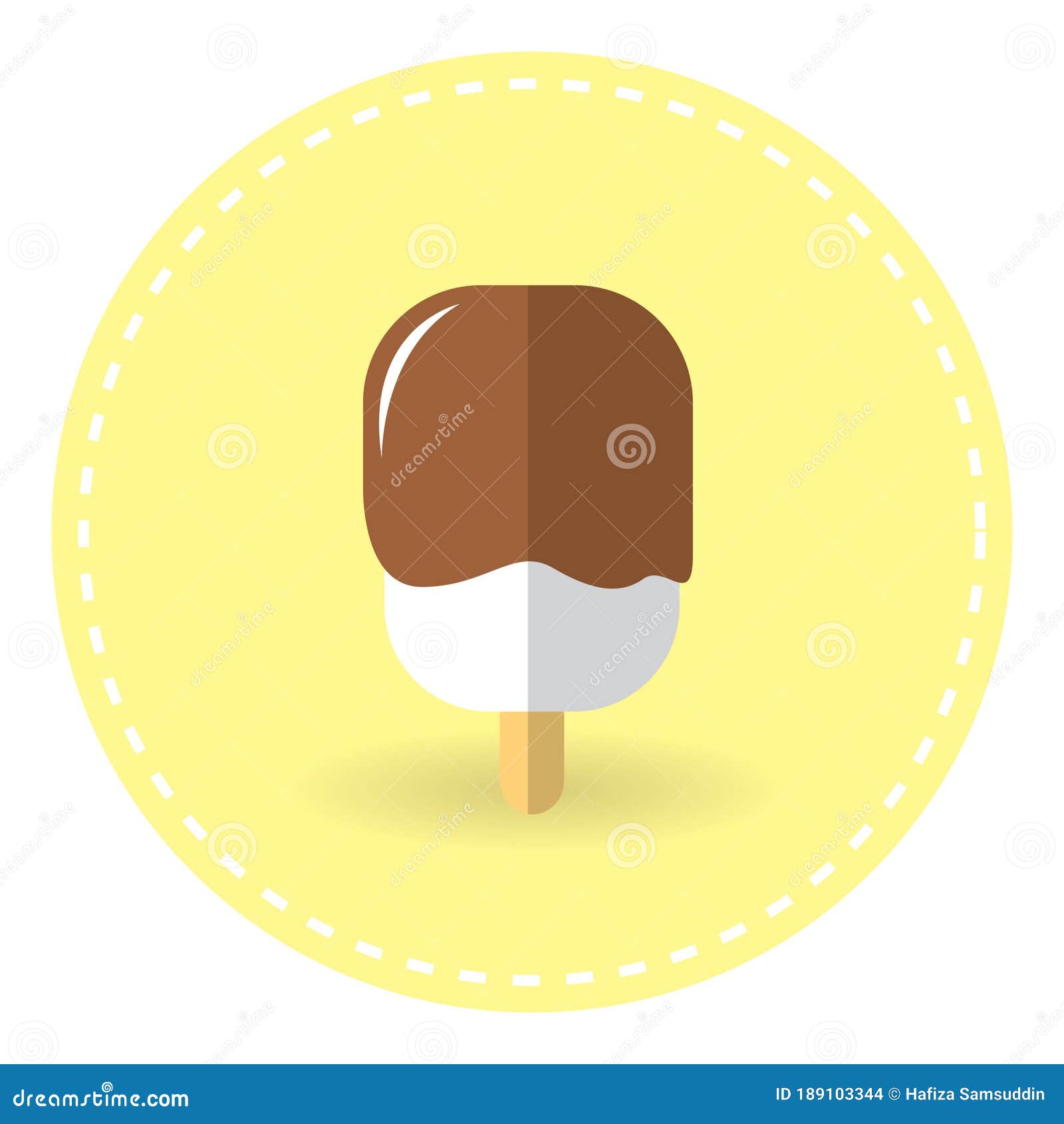 Ice Cream Bar. Vector Illustration Decorative Design Stock Vector ...