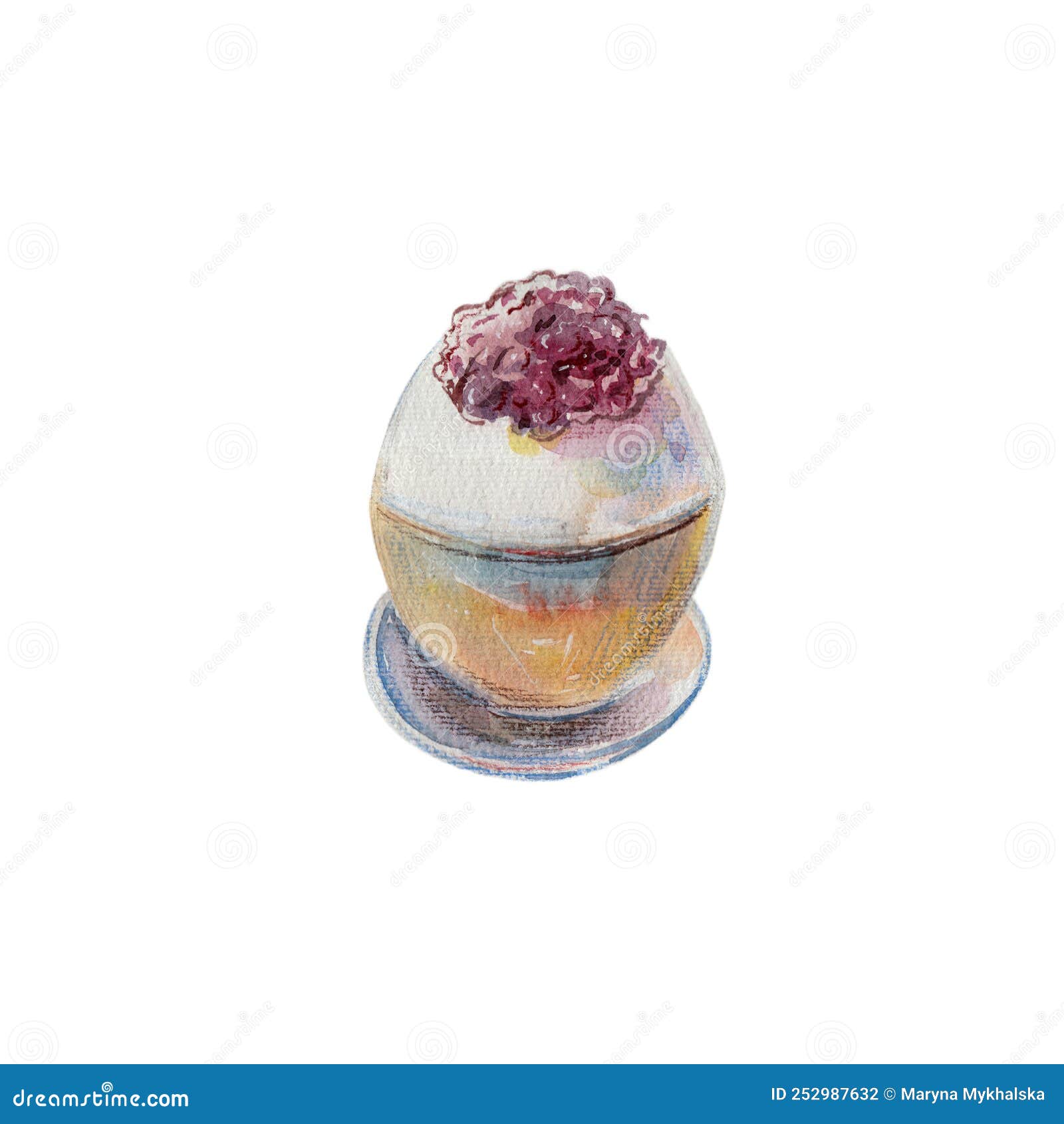 Mango Bingsu And Topping Isolated On White Background, Dessert Clipart ...