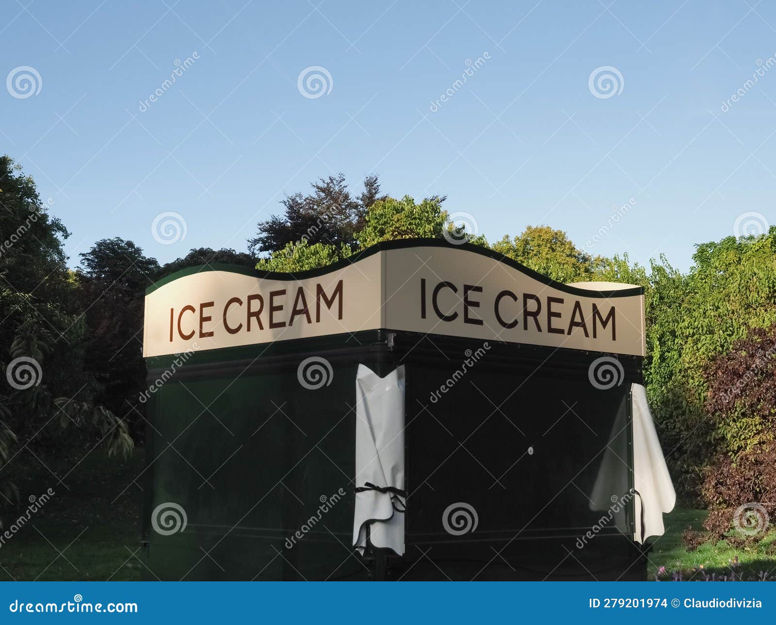 Ice cream booth stock photo. Image of cream, icecream - 279201974
