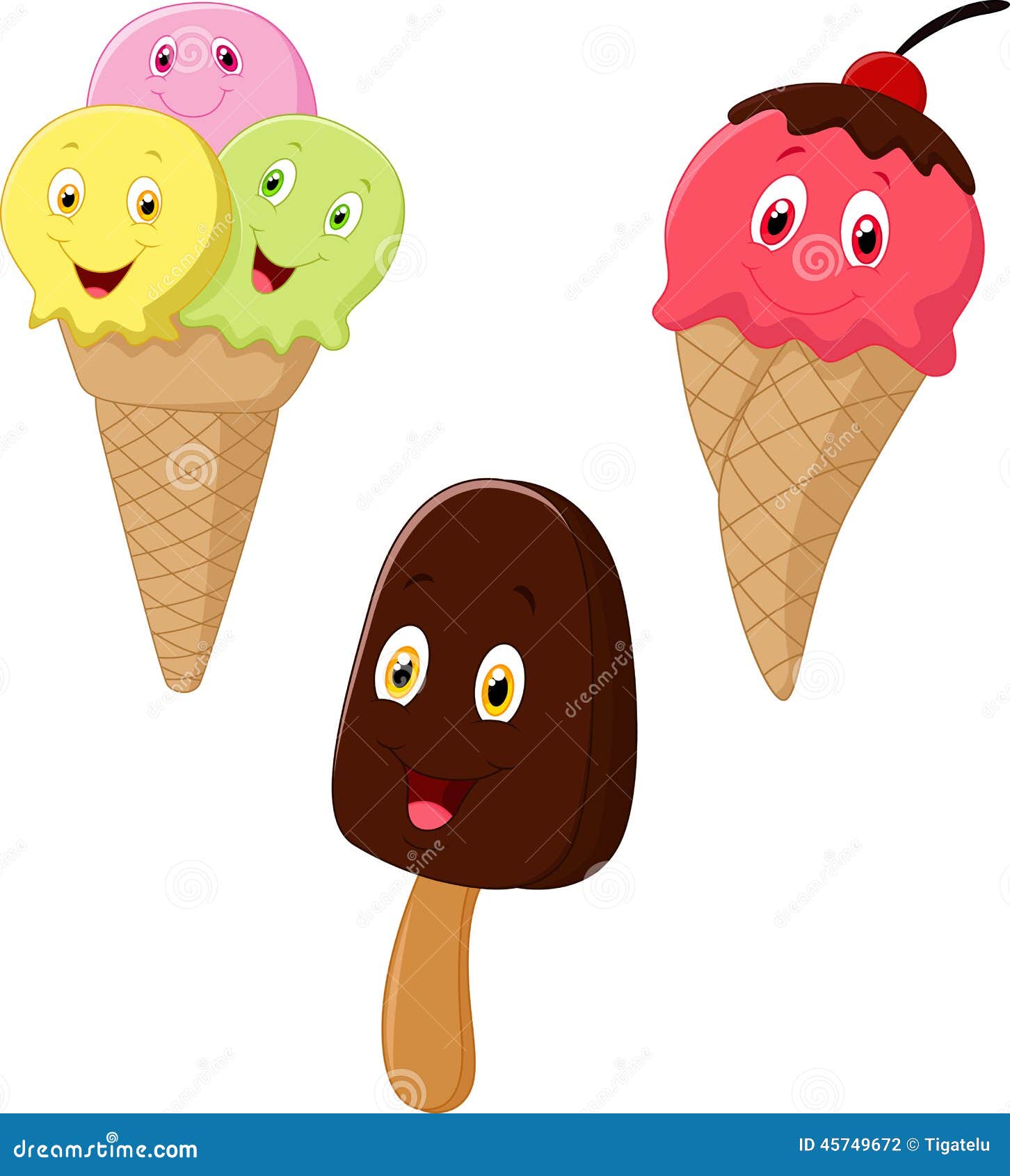 Ice Cream Bar Cartoon Royalty-Free Stock Photography | CartoonDealer ...