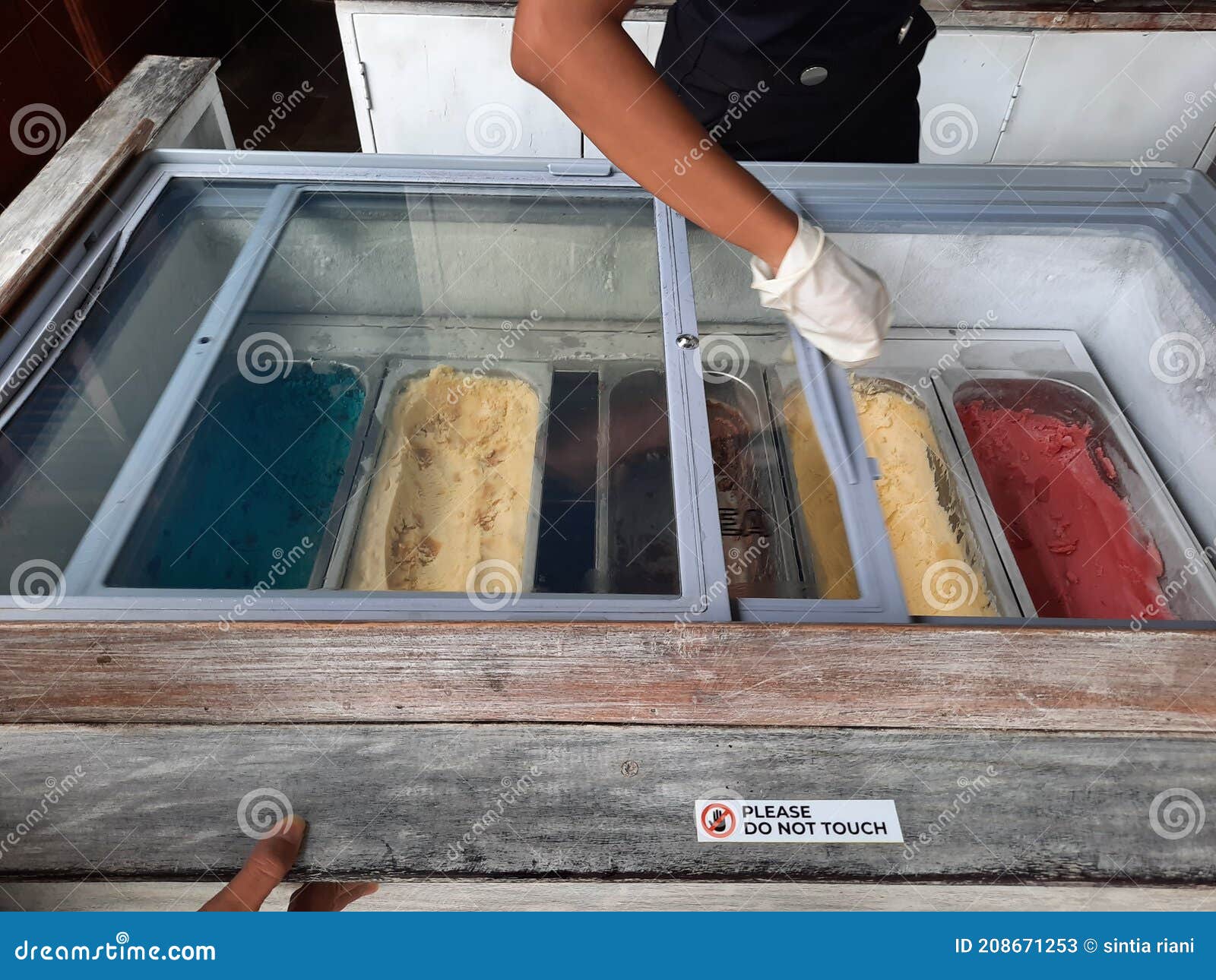 Ice cream chill cool stock image. Image of iron, dish - 208671253