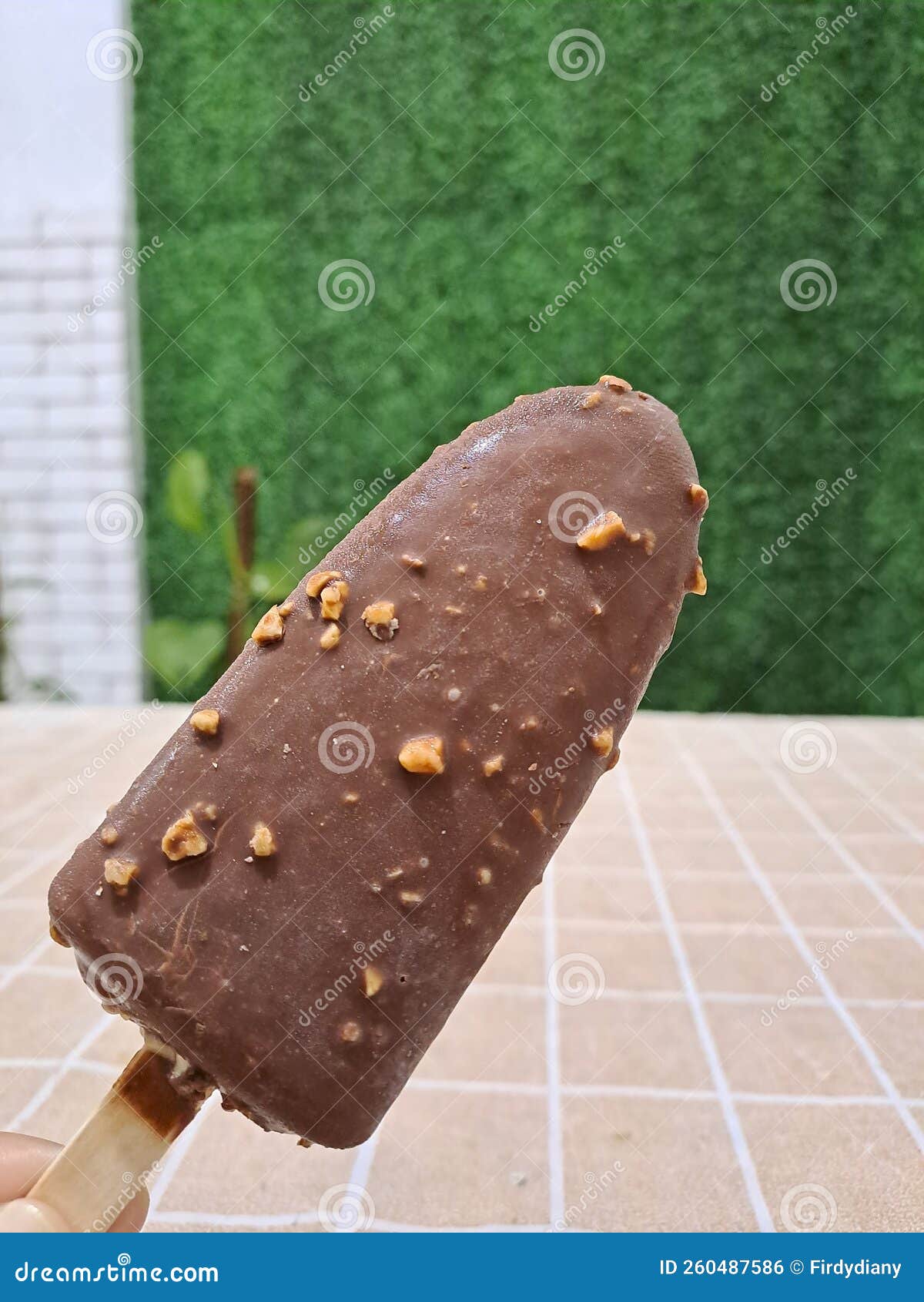 Ice Cream Chocolate in Stick Stock Photo - Image of cartoon, dairy ...