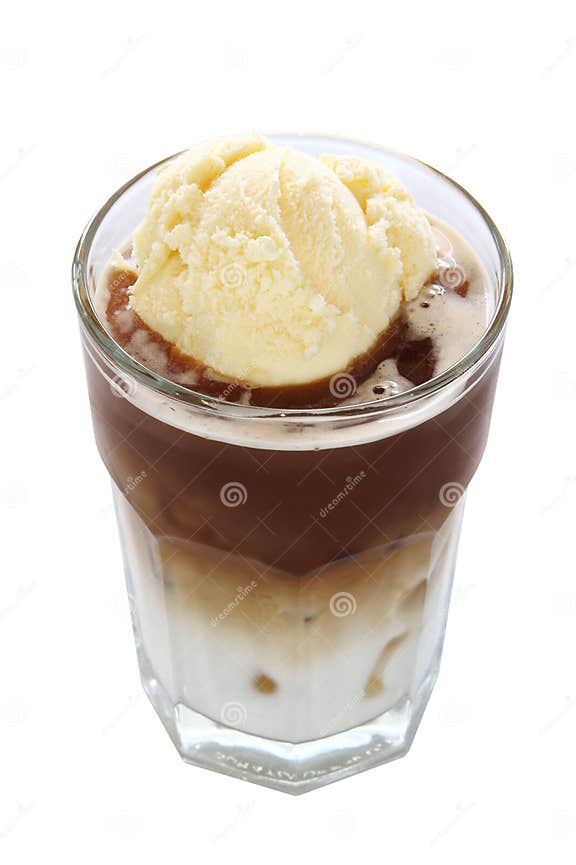 Ice Cream Coffee Float stock image. Image of froth, frosty - 11276897