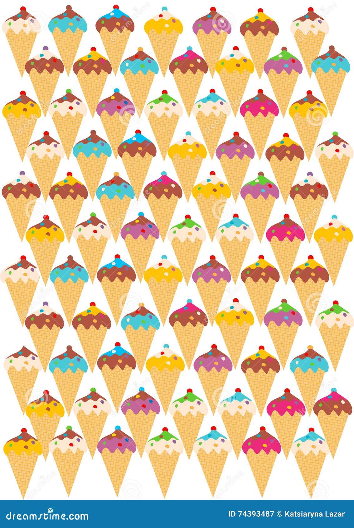 Ice-cream colorful texture stock vector. Illustration of texture - 74393487