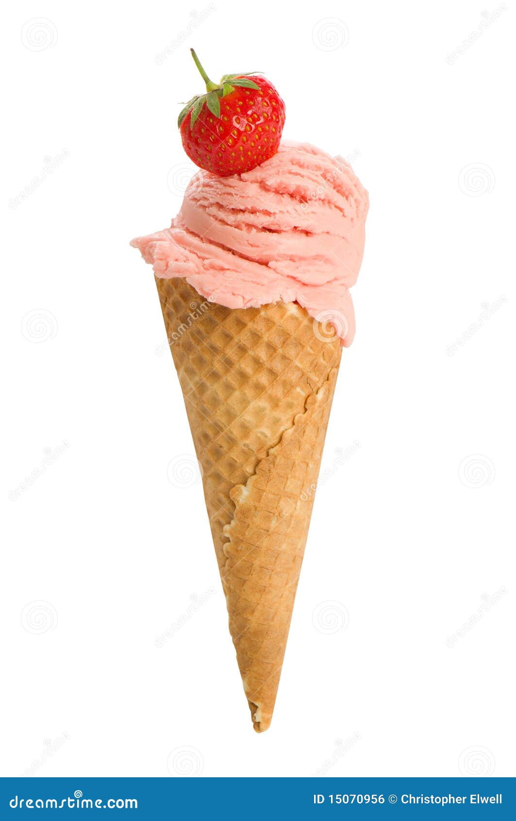 Ice Cream Cone stock photo. Image of cold, icecream, isolated - 15070956