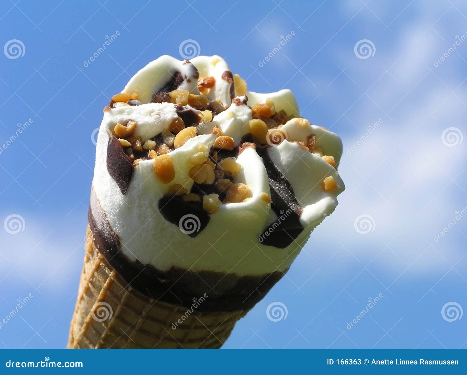 Ice cream cone stock image. Image of detail, cone, yummy - 166363