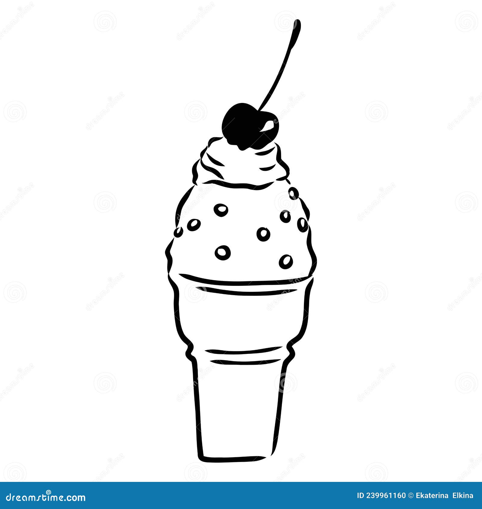 Ice Cream Cone Doodle Ice Cream Vector Stock Vector - Illustration of ... Ice Cream Cone Doodle Ice Cream Vector Stock Vector - Illustration of ...