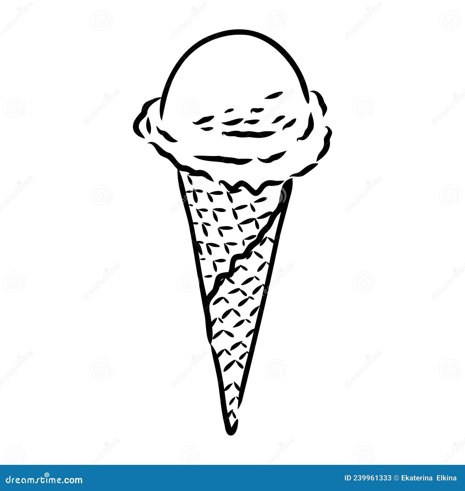 Ice Cream Cone Doodle Ice Cream Vector Stock Vector - Illustration of ... Ice Cream Cone Doodle Ice Cream Vector Stock Vector - Illustration of ...