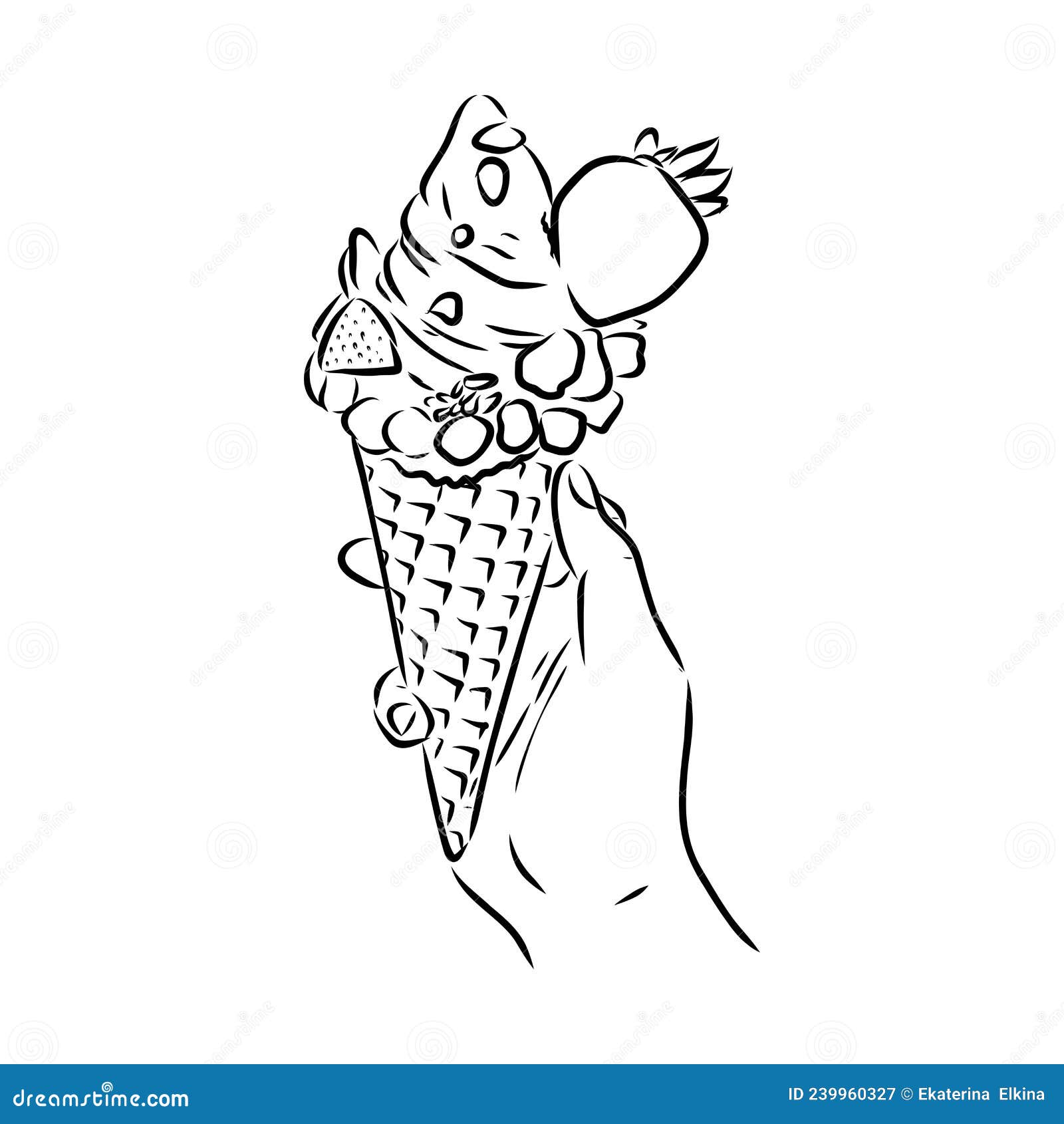 Ice Cream Cone Doodle Ice Cream Vector Stock Vector - Illustration of ... Ice Cream Cone Doodle Ice Cream Vector Stock Vector - Illustration of ...