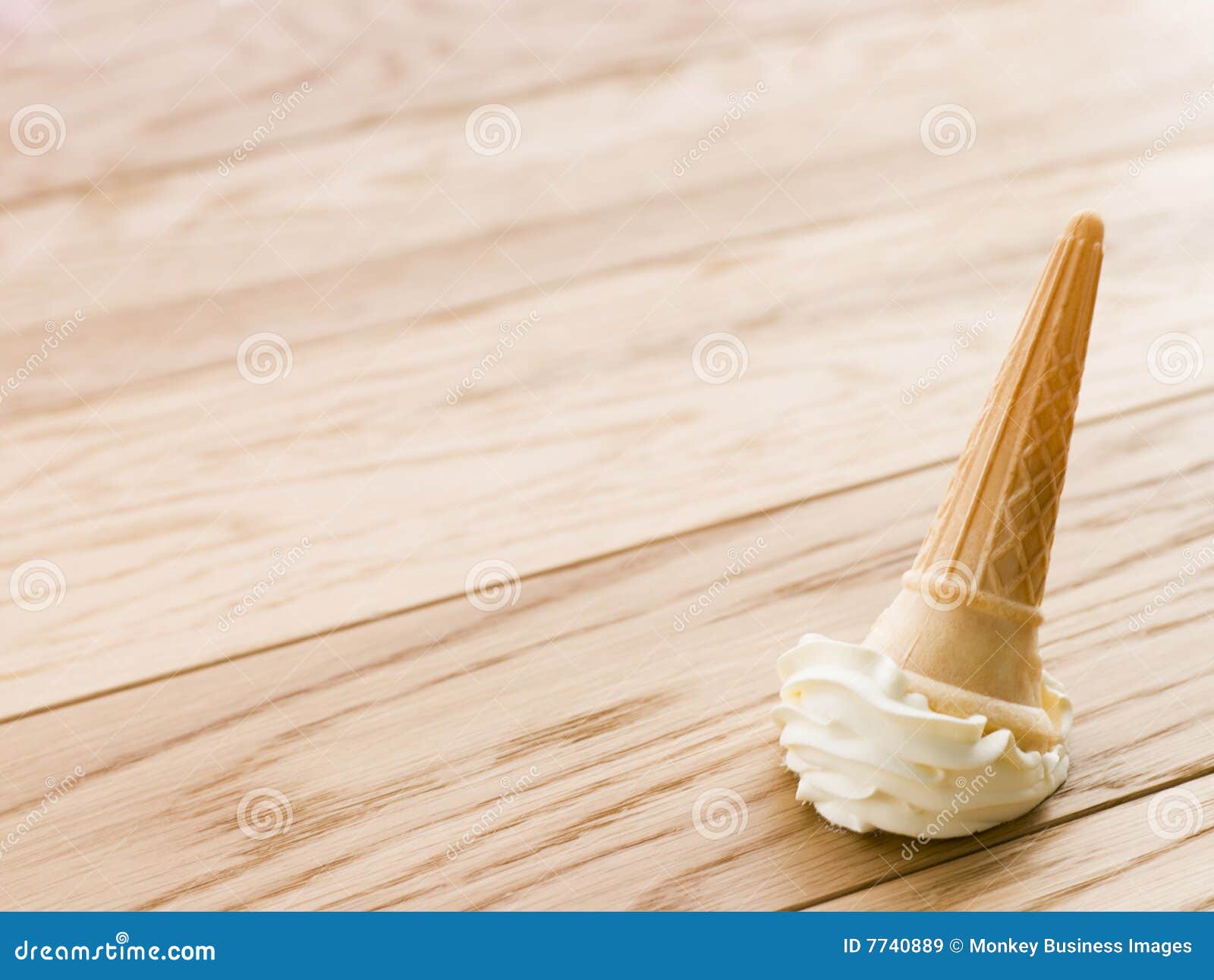 Ice Cream Cone Dropped on the Floor Stock Image - Image of dropped ...