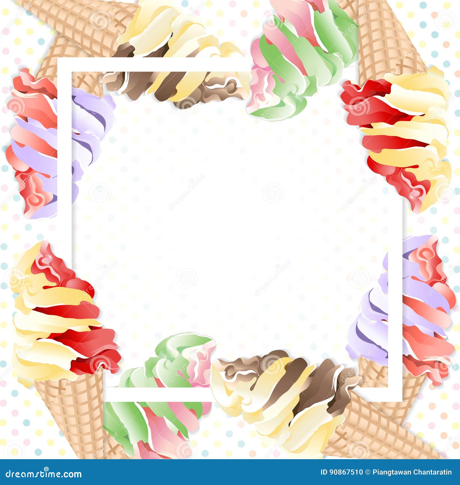 Ice Frame Vector