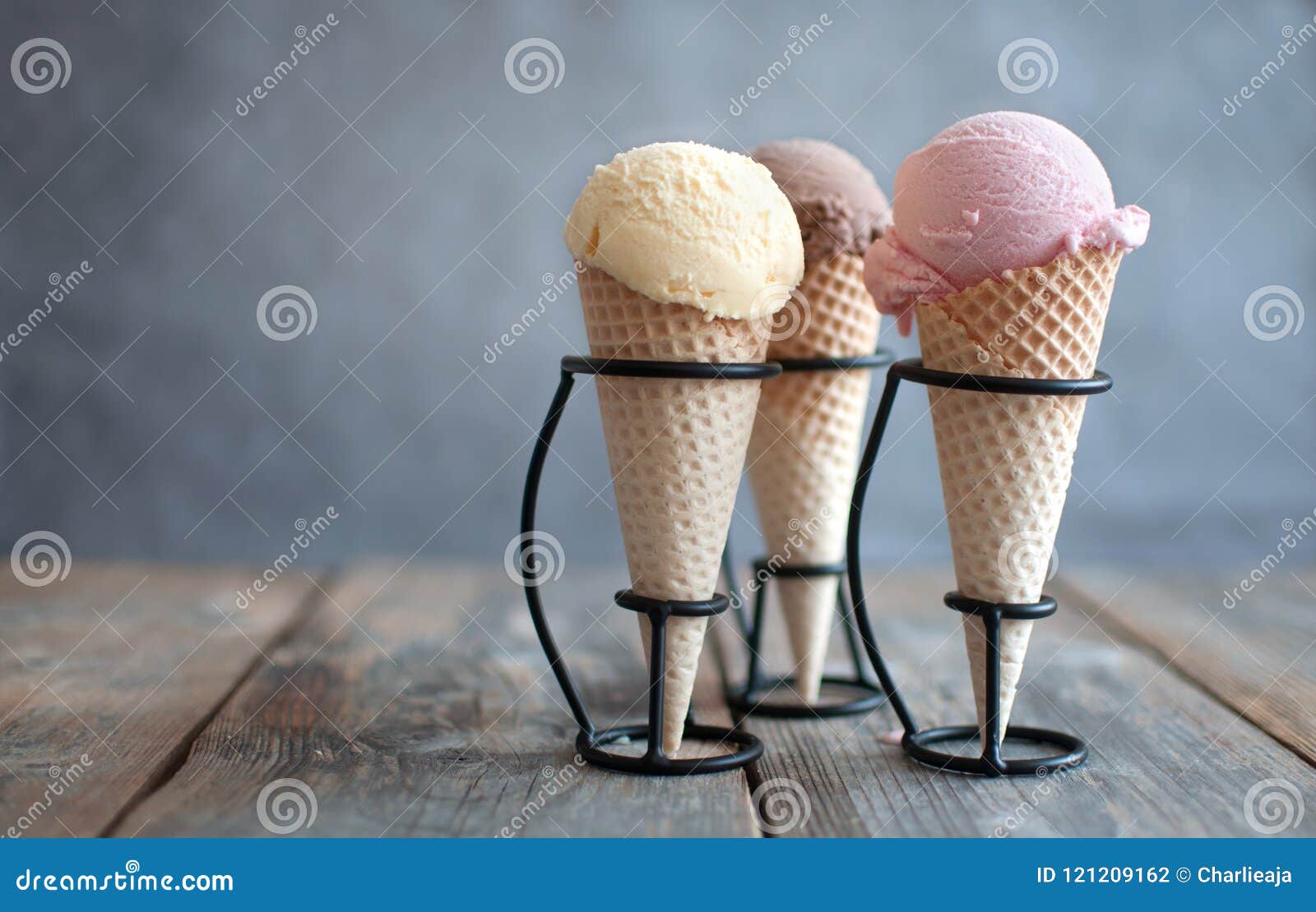 Ice cream cones stock photo. Image of cones, cream, cone - 121209162