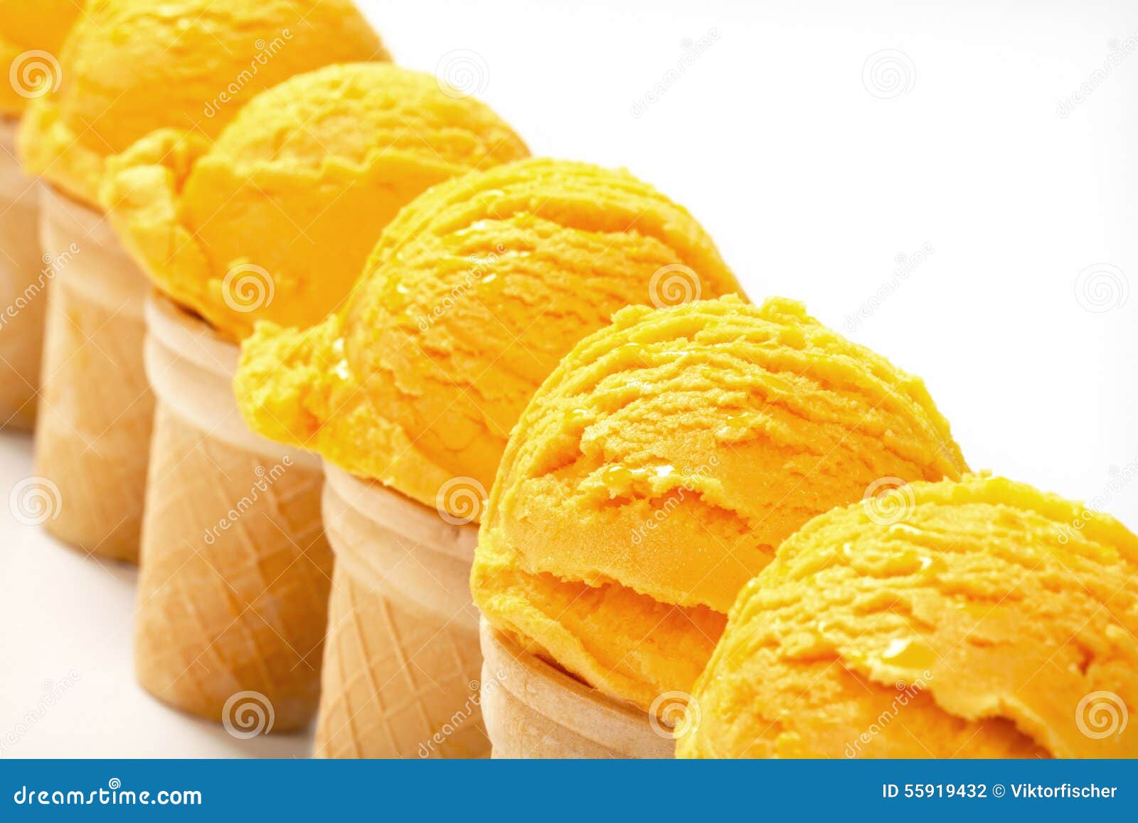 Ice cream cones stock photo. Image of treat, closeup - 55919432