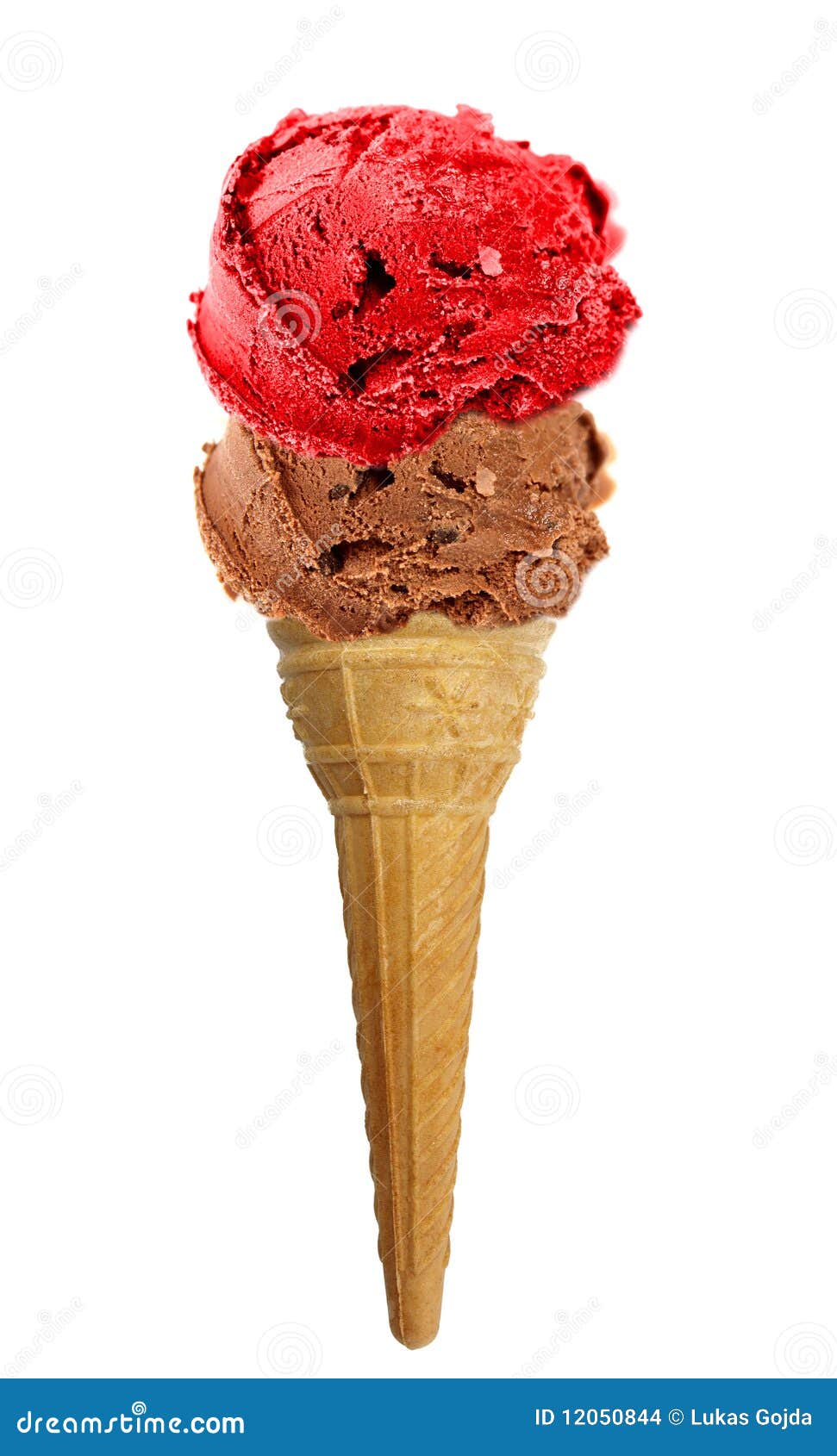 Ice cream cornet stock photo. Image of pink, colored - 12050844