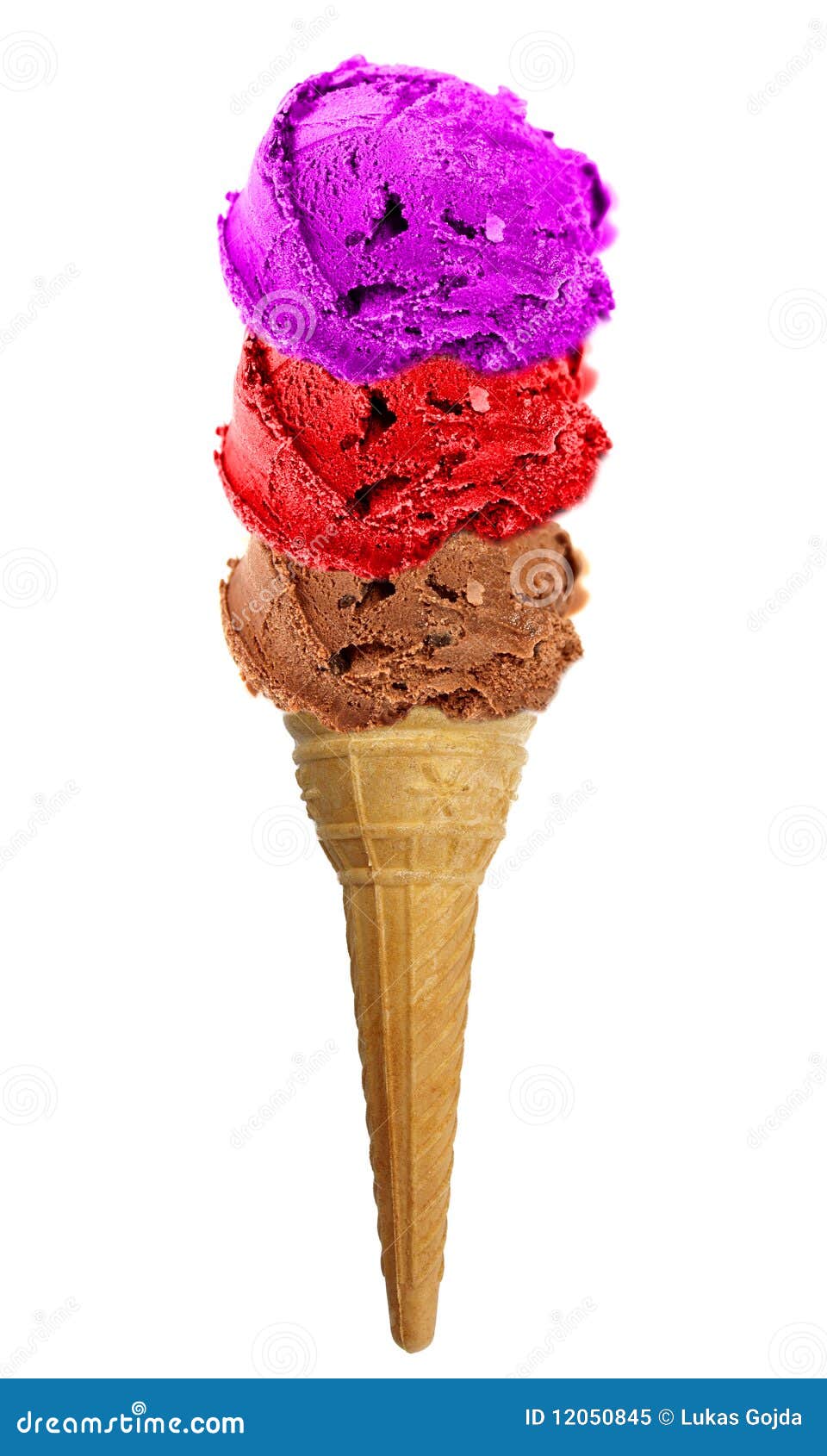 Ice cream cornet stock image. Image of pink, gastronomy - 12050845