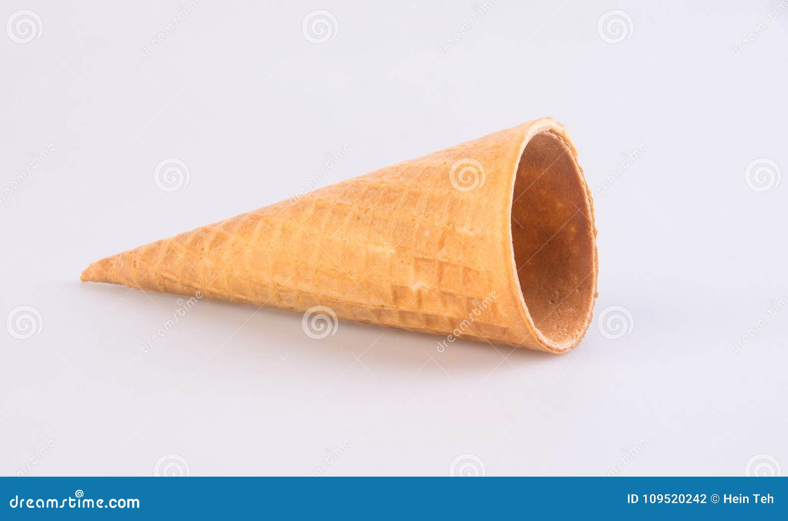 Ice Cream Cornet on a Background. Empty Ice Cream Cornet on a Ba Stock ...