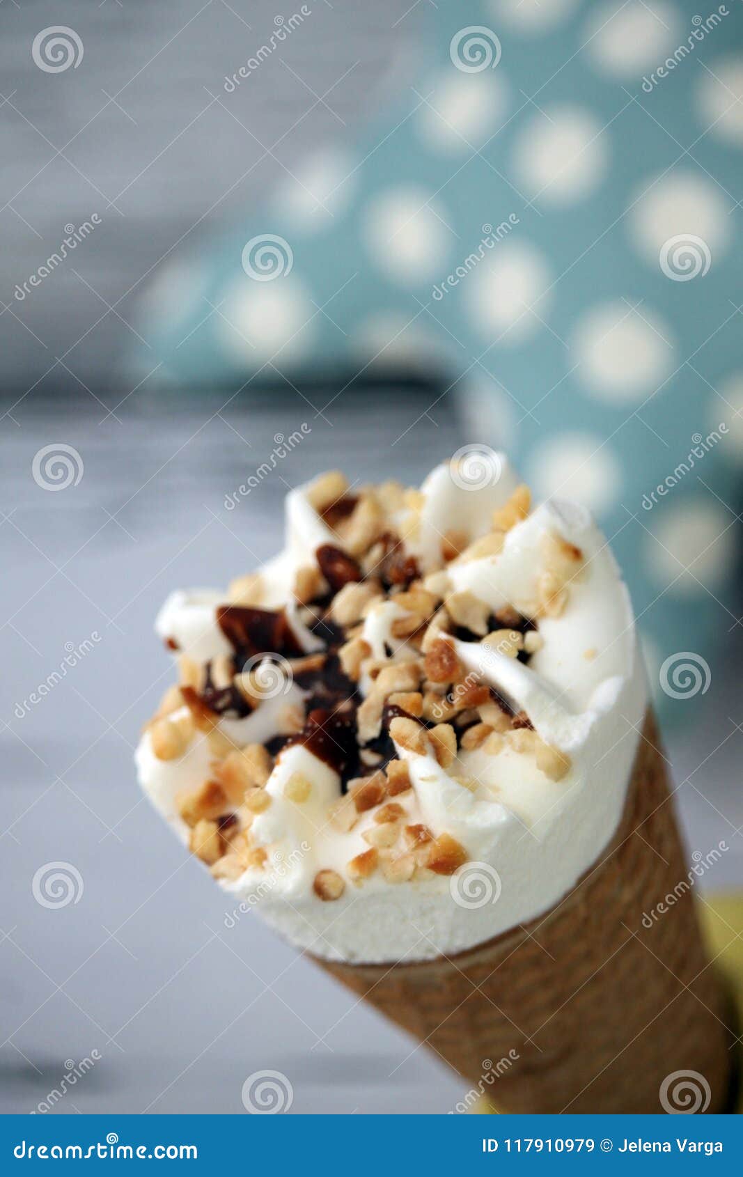 Ice cream stock image. Image of crispy, cornet, cream - 117910979