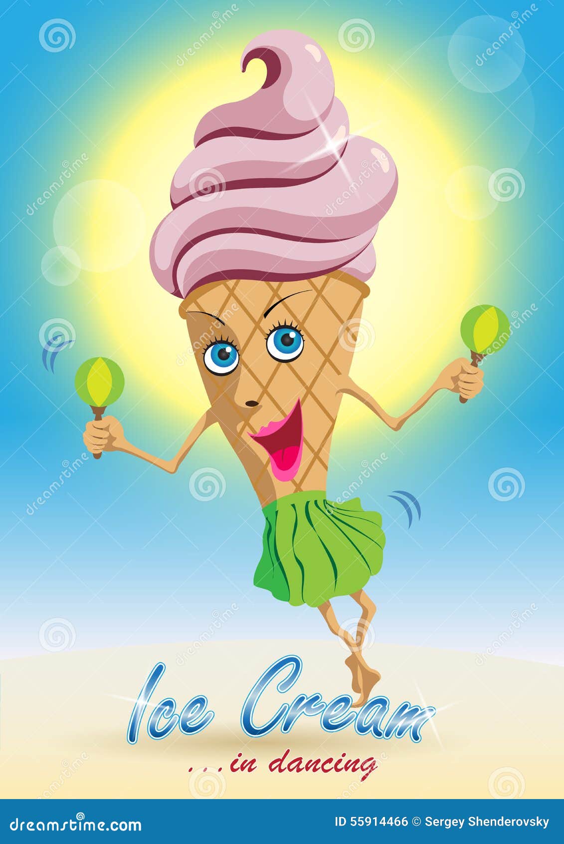 Dairy Cow Dancing Happily To Welcome The Harvest Season Celebration ...