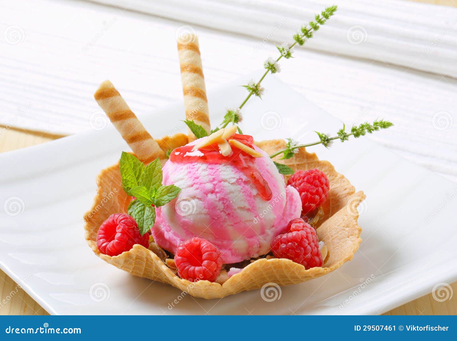 Ice cream dessert stock image. Image of frozen, sultanas - 29507461