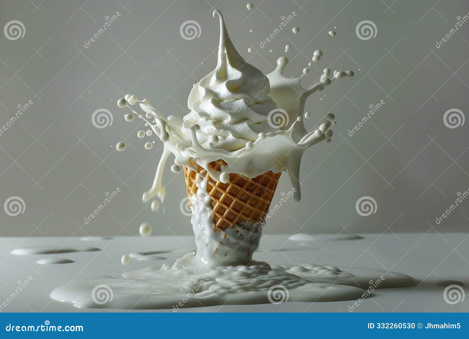 Ice Cream Explosion stock illustration. Illustration of food - 332260530