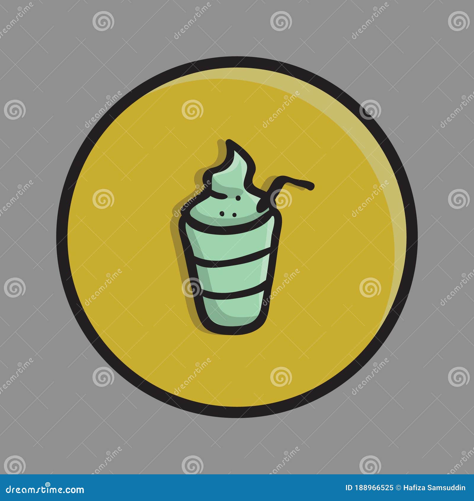 Ice Cream Float. Vector Illustration Decorative Design Stock Vector ...