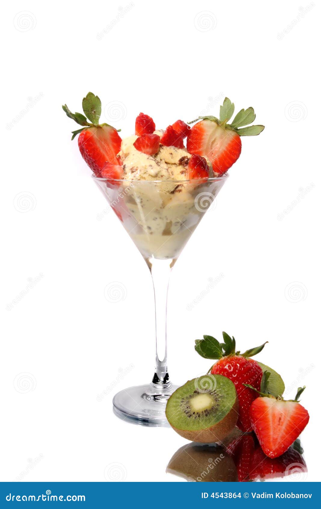 Ice Cream with fruits stock photo. Image of life, fresh - 4543864