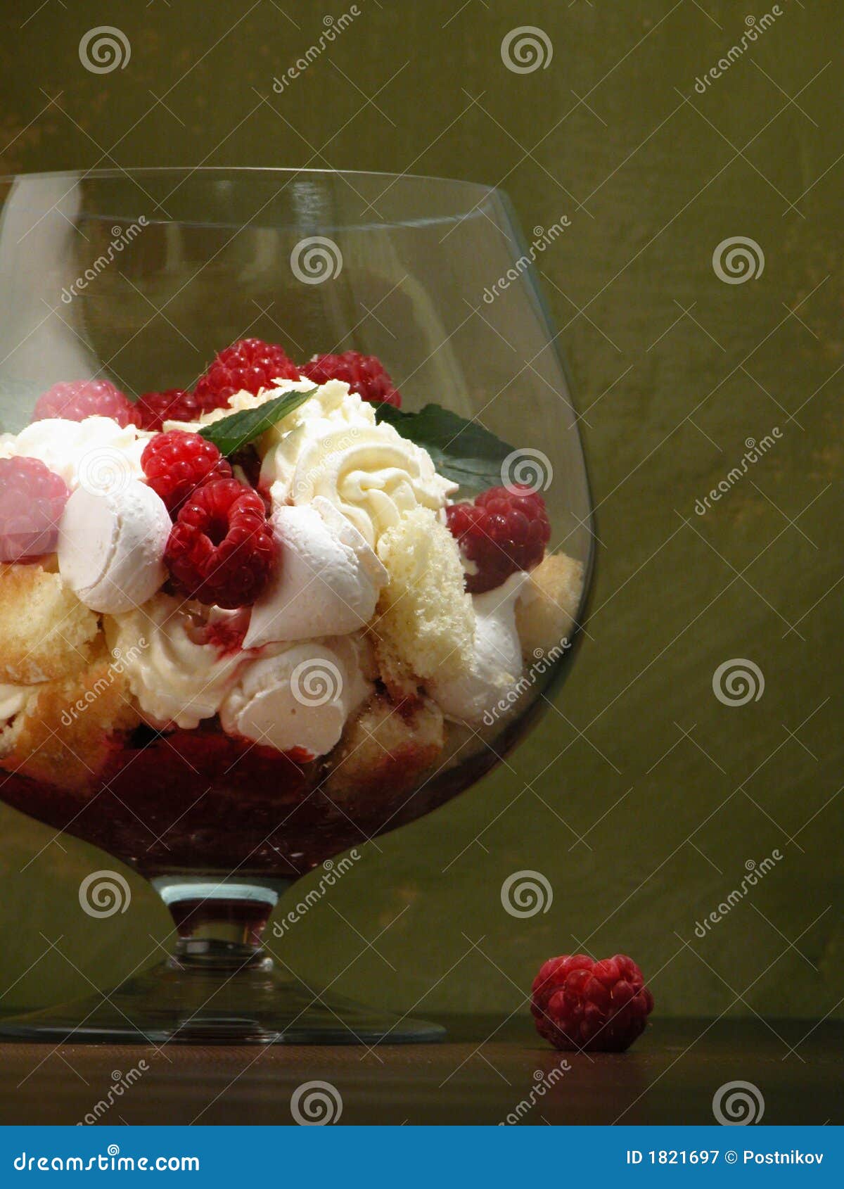 Ice cream in glass stock image. Image of fruity, milk - 1821697