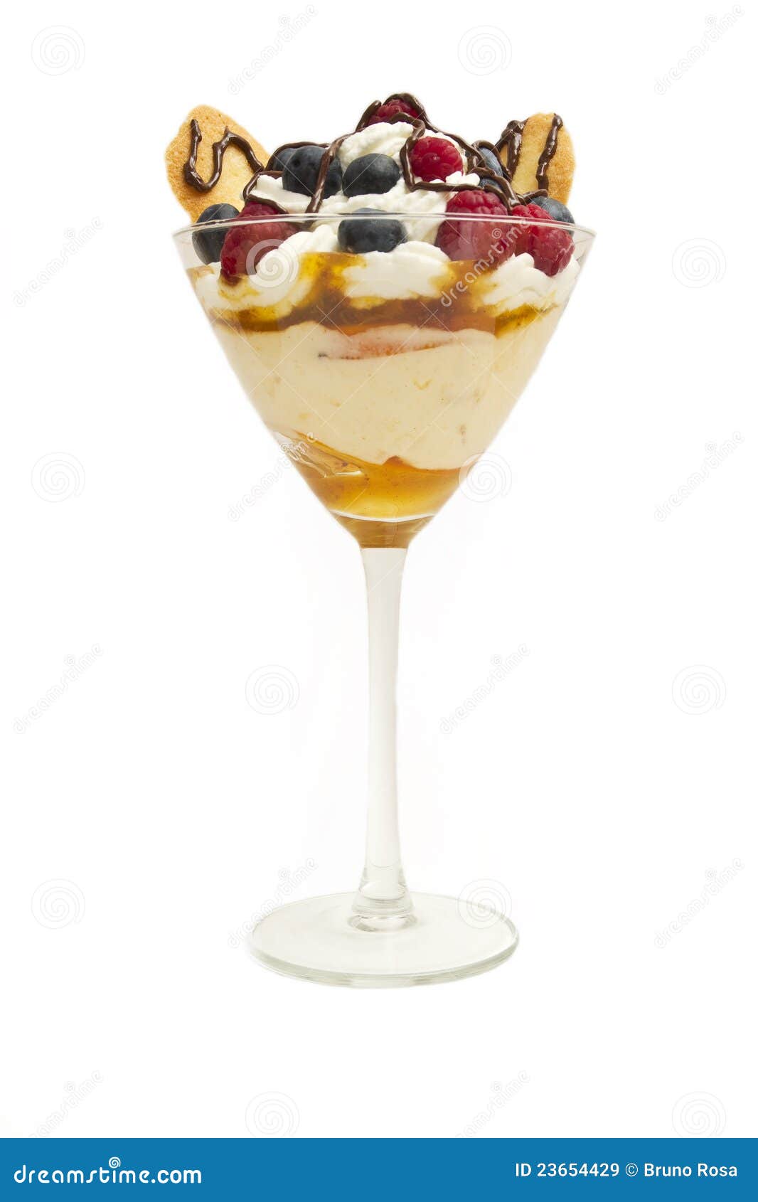 Ice Cream in glass stock image. Image of fruit, calorie - 23654429