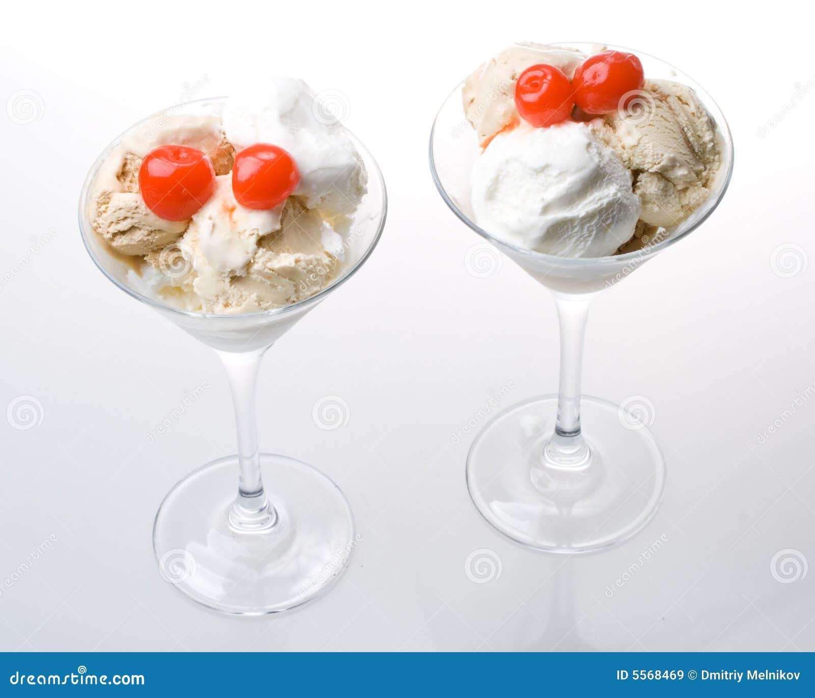 Ice-cream a glass. stock image. Image of ball, delicious - 5568469