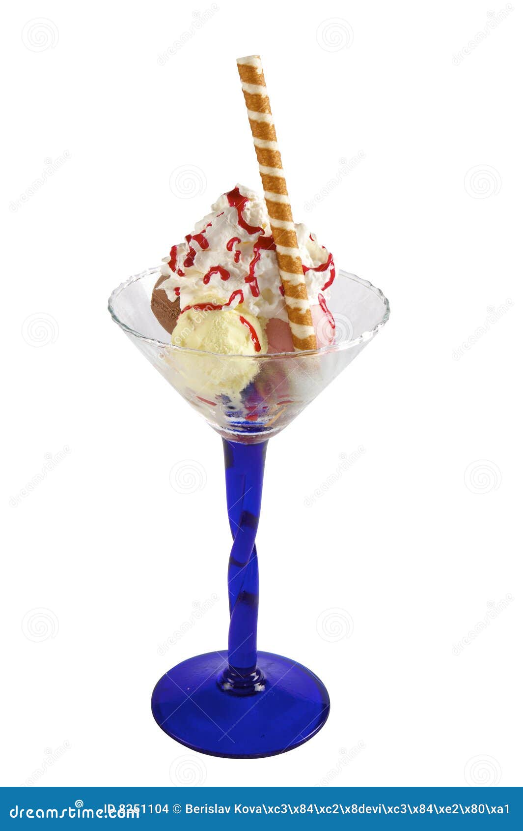 Ice cream in glass stock photo. Image of flavor, fattening - 8251104