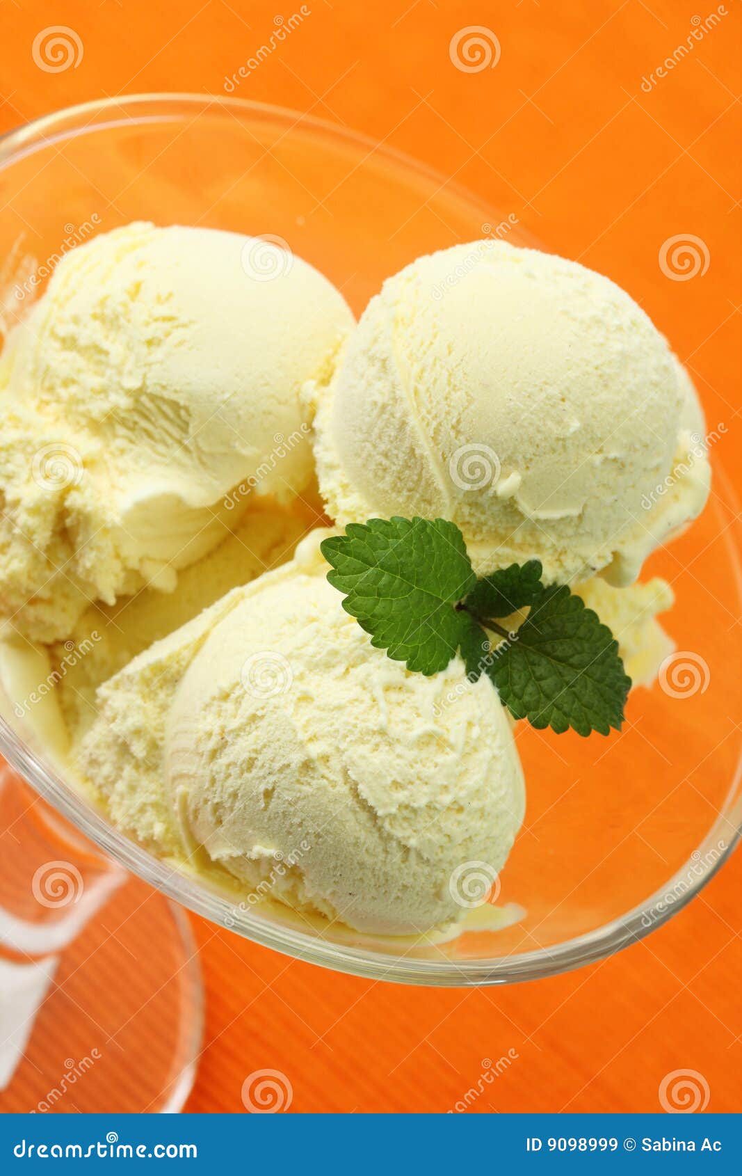 Ice cream in a glass stock image. Image of freshness, cold - 9098999