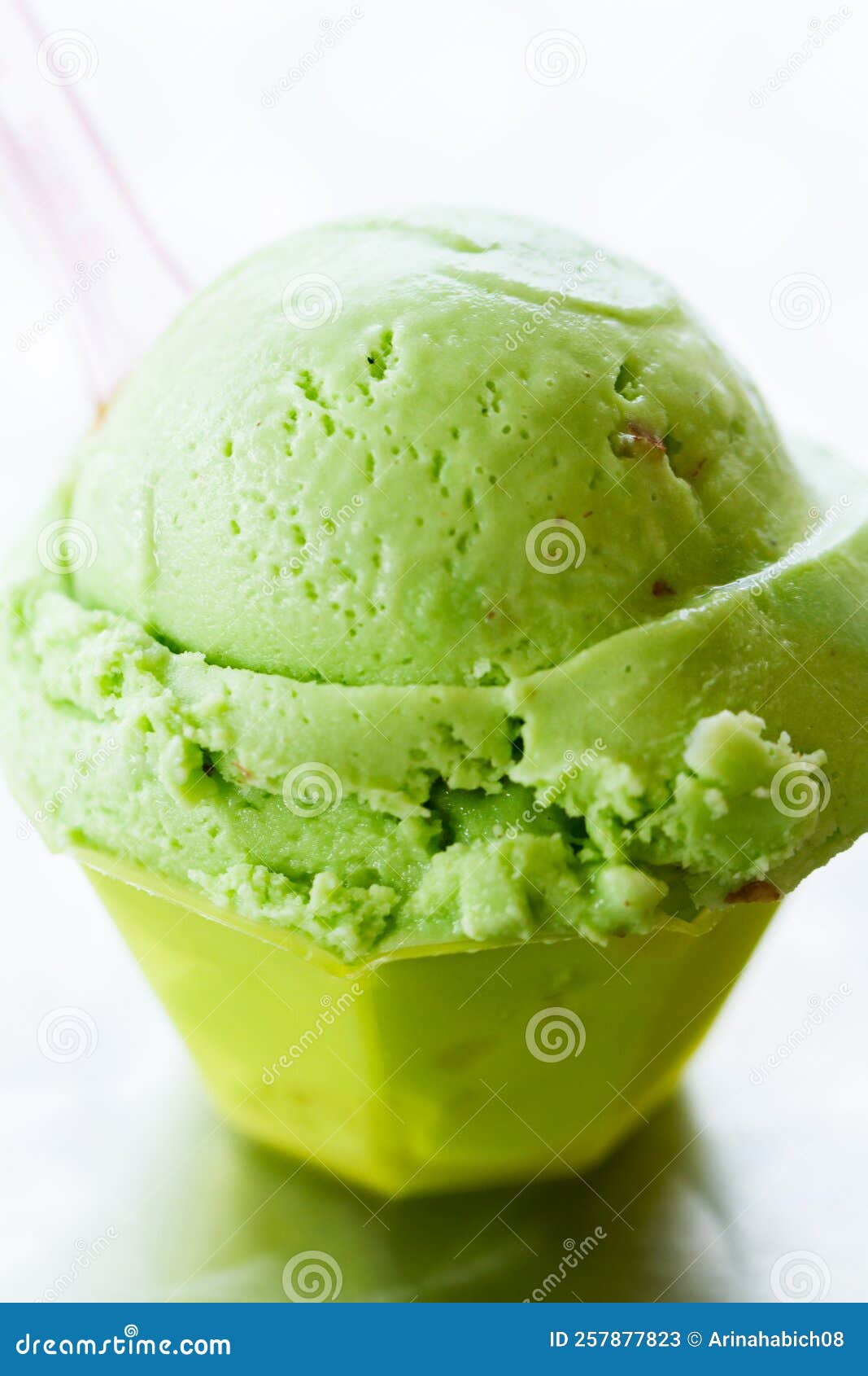 Ice cream stock image. Image of green, frozen, cold - 257877823