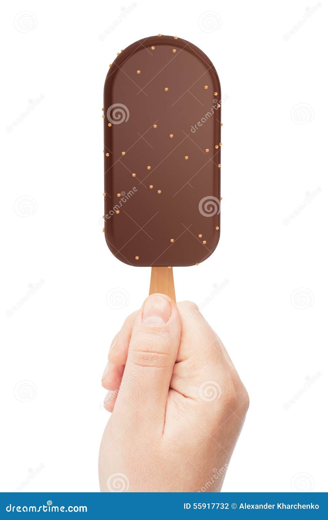 Ice Cream holded by hand stock photo. Image of holding - 55917732