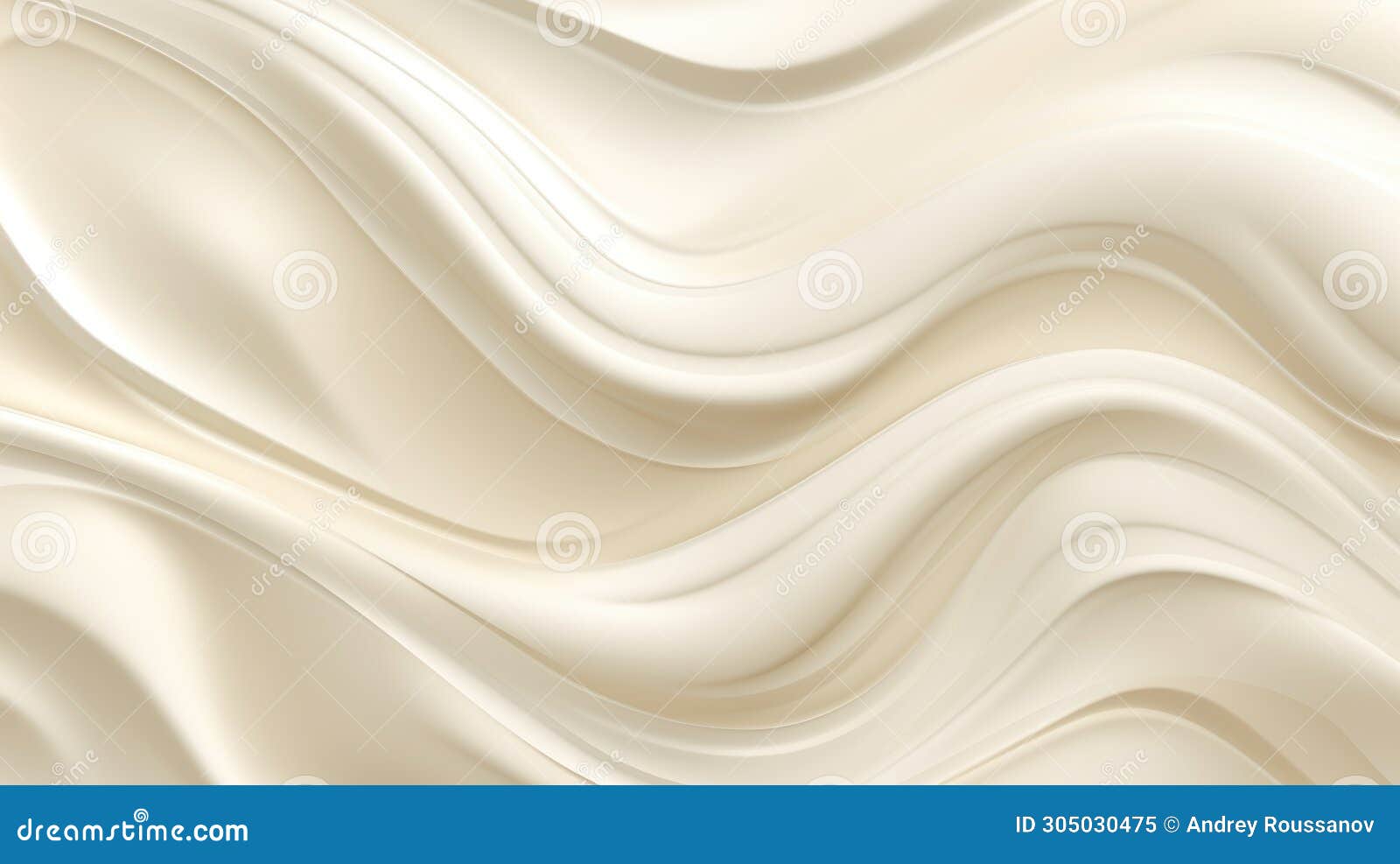 Ice Cream Leaks. Cream Smudges on the Cake. Abstract Background. 3d ...