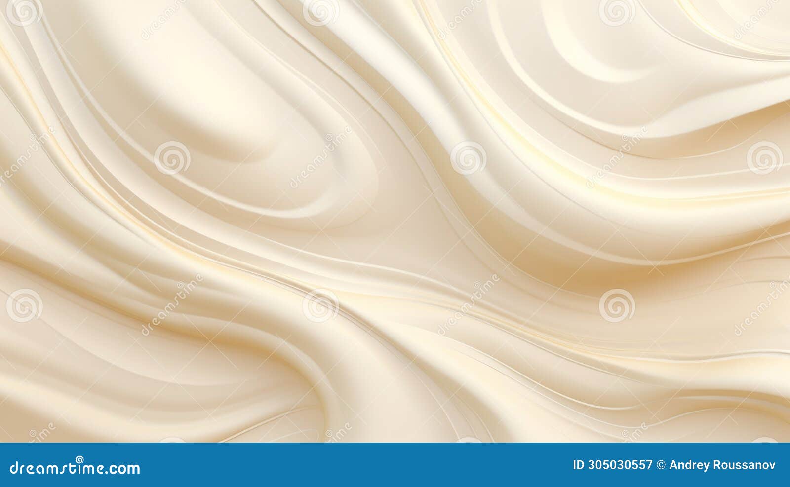Ice Cream Leaks. Cream Smudges on the Cake. Abstract Background. 3d ...