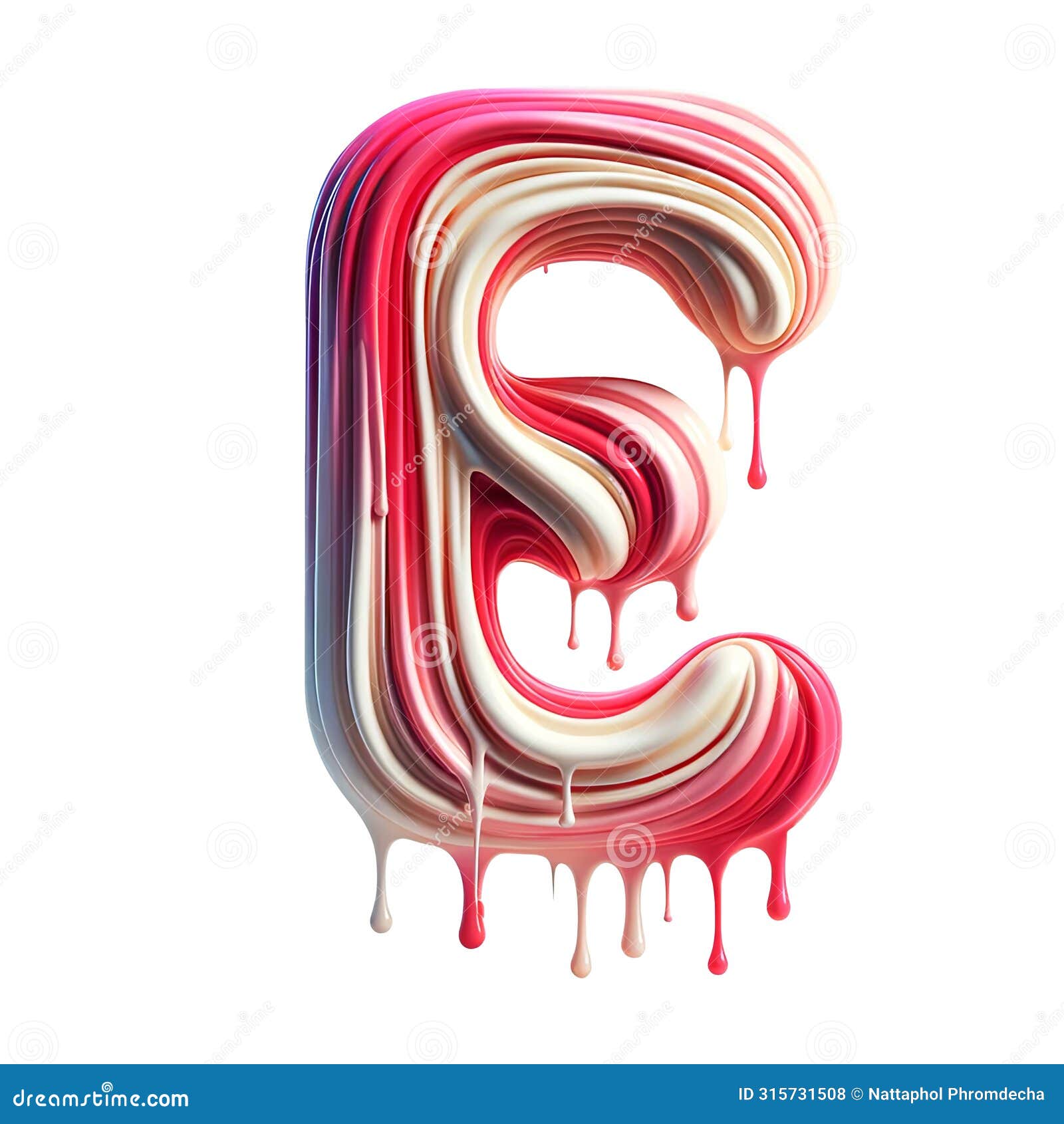 Ice cream letter E stock illustration. Illustration of sign - 315731508