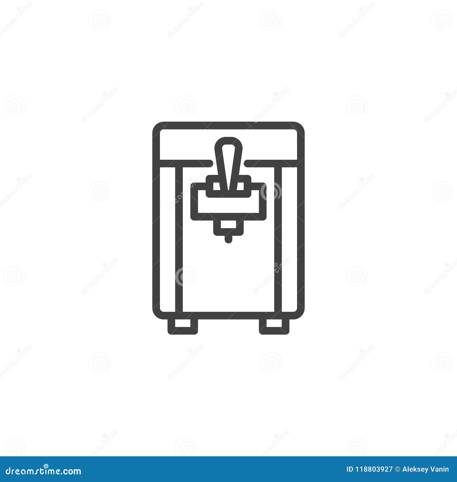 Ice Cream Machine Outline Icon Stock Vector - Illustration of outline ... Ice Cream Machine Outline Icon Stock Vector - Illustration of outline ...