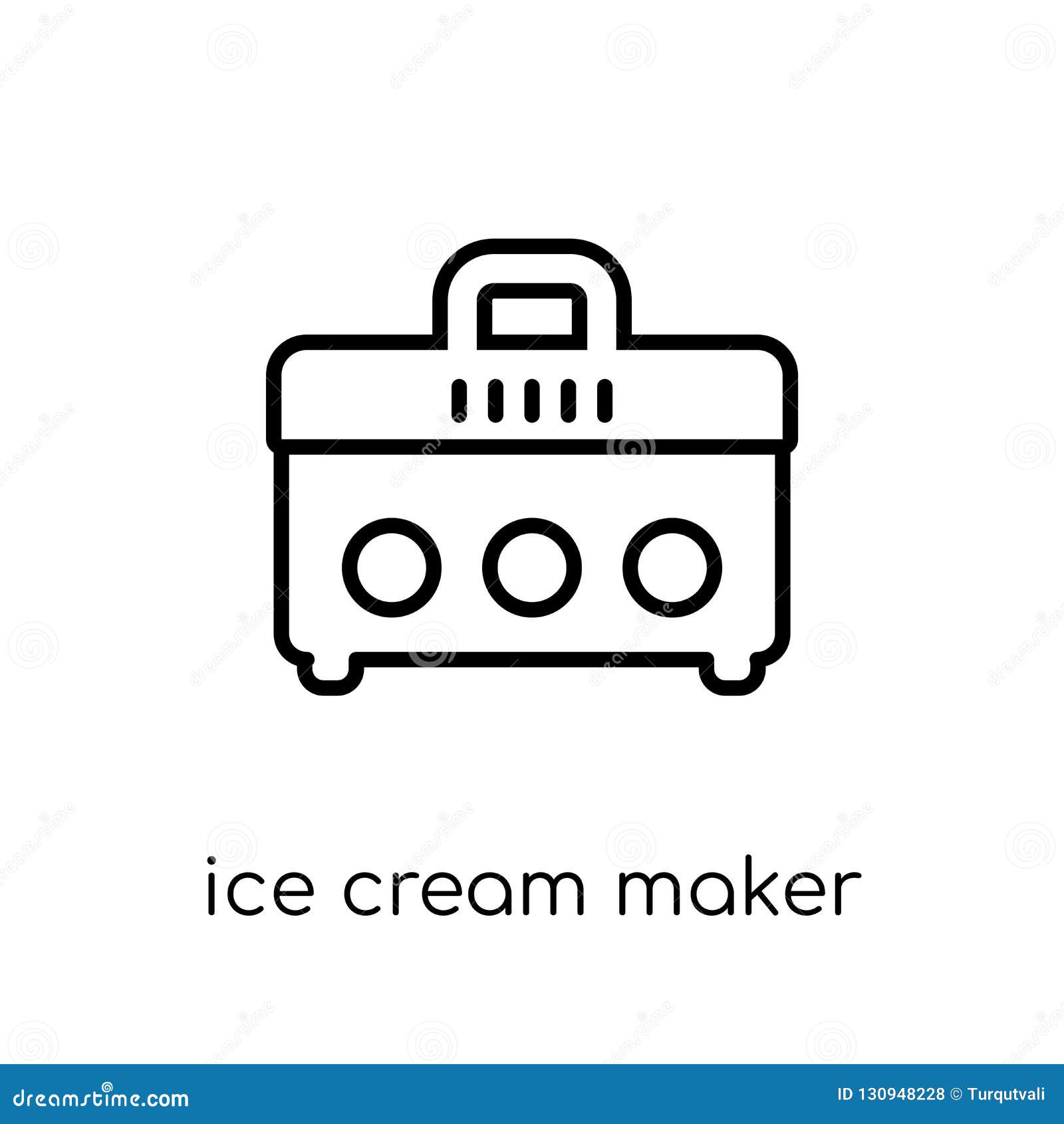Ice Cream Maker Transparent Icon. Ice Cream Maker Symbol Design Vector ...