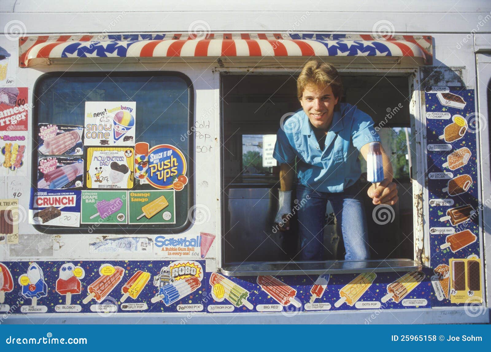 The ice cream man editorial stock photo. Image of color - 25965158