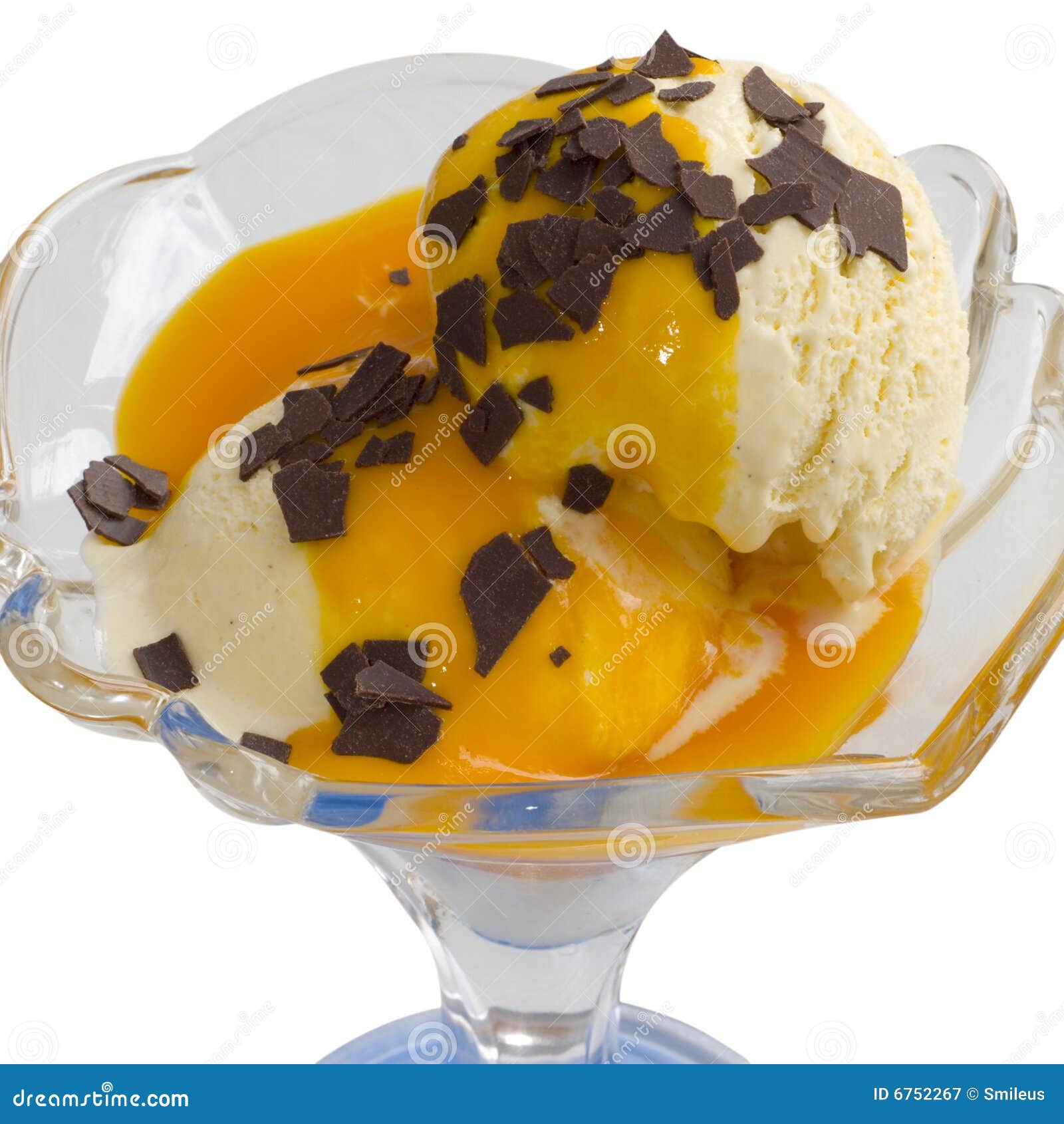 Ice cream with mango pulp stock image. Image of sweet - 6752267
