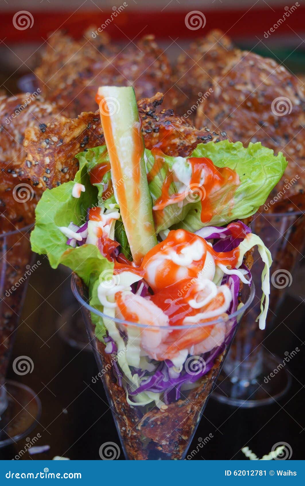 Ice cream with meat stock image. Image of cold, asia - 62012781