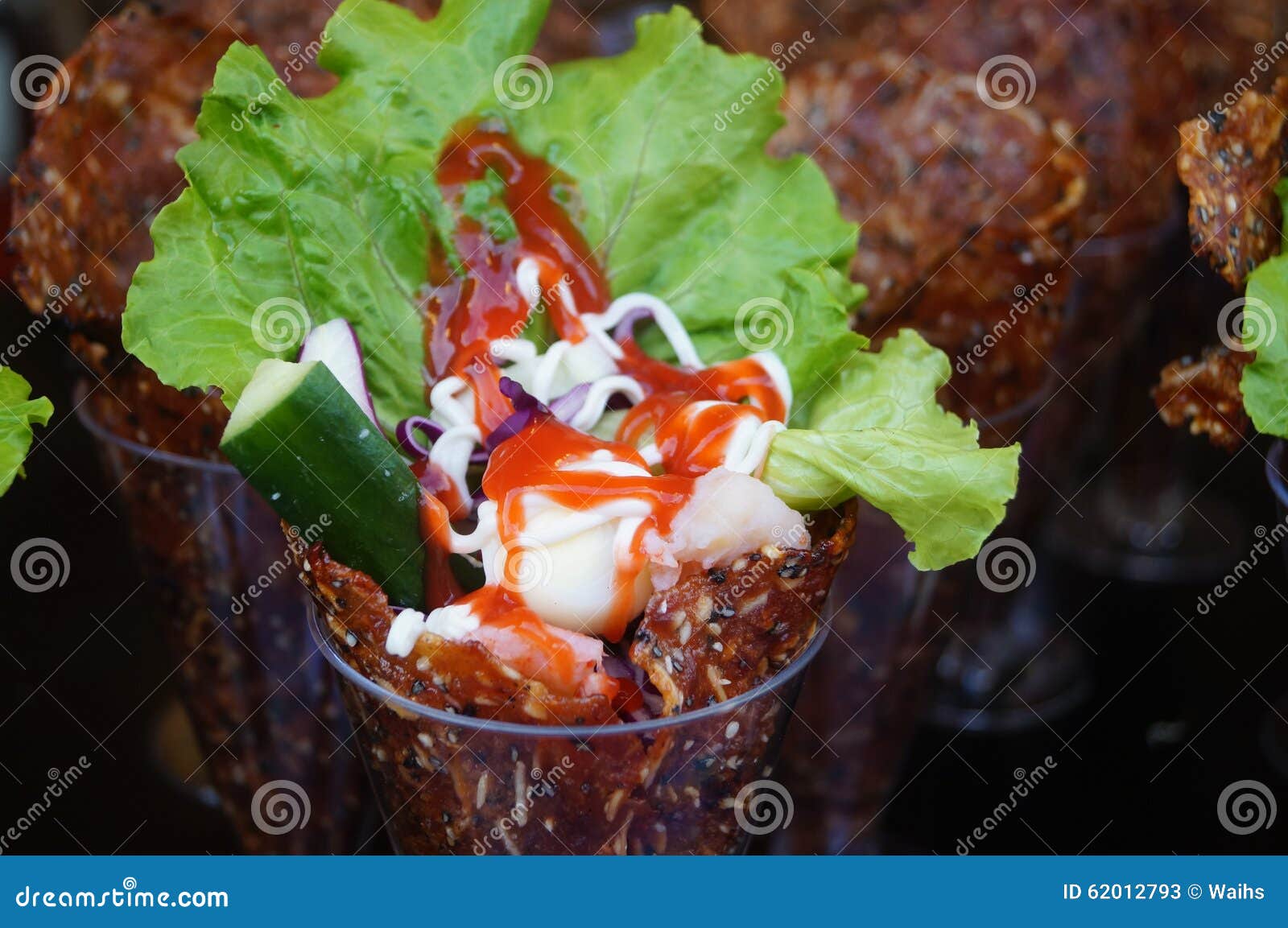 Ice cream with meat stock image. Image of snacks, background - 62012793