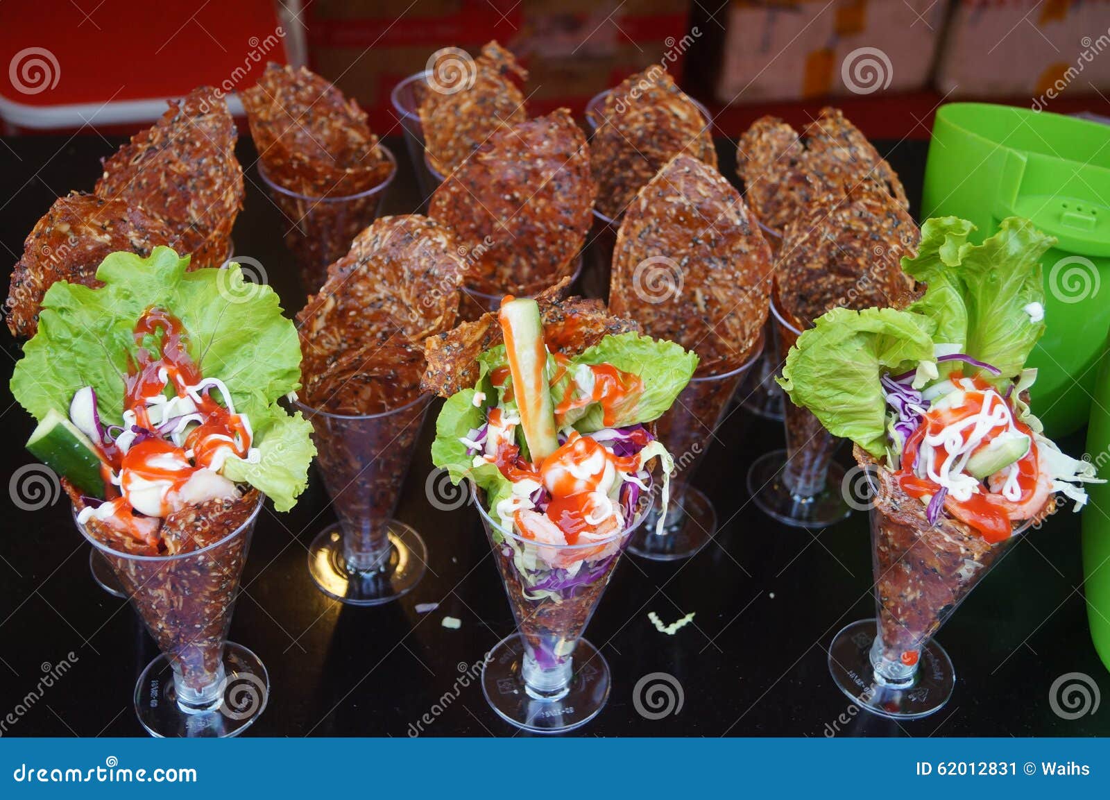 Ice cream with meat stock image. Image of food, taiwanese - 62012831