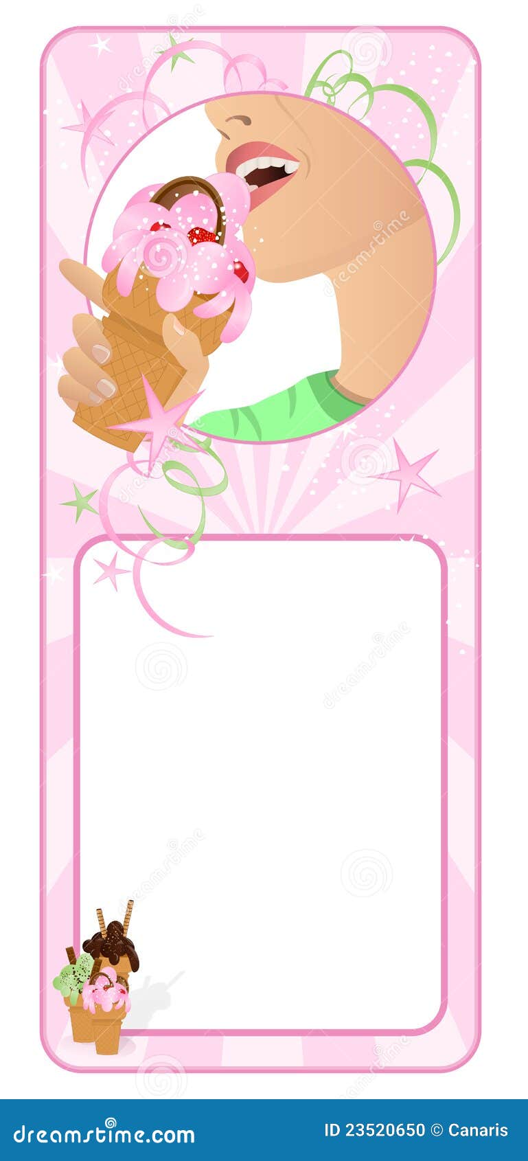 Ice-cream Menu, Cdr Vector | CartoonDealer.com #23520650