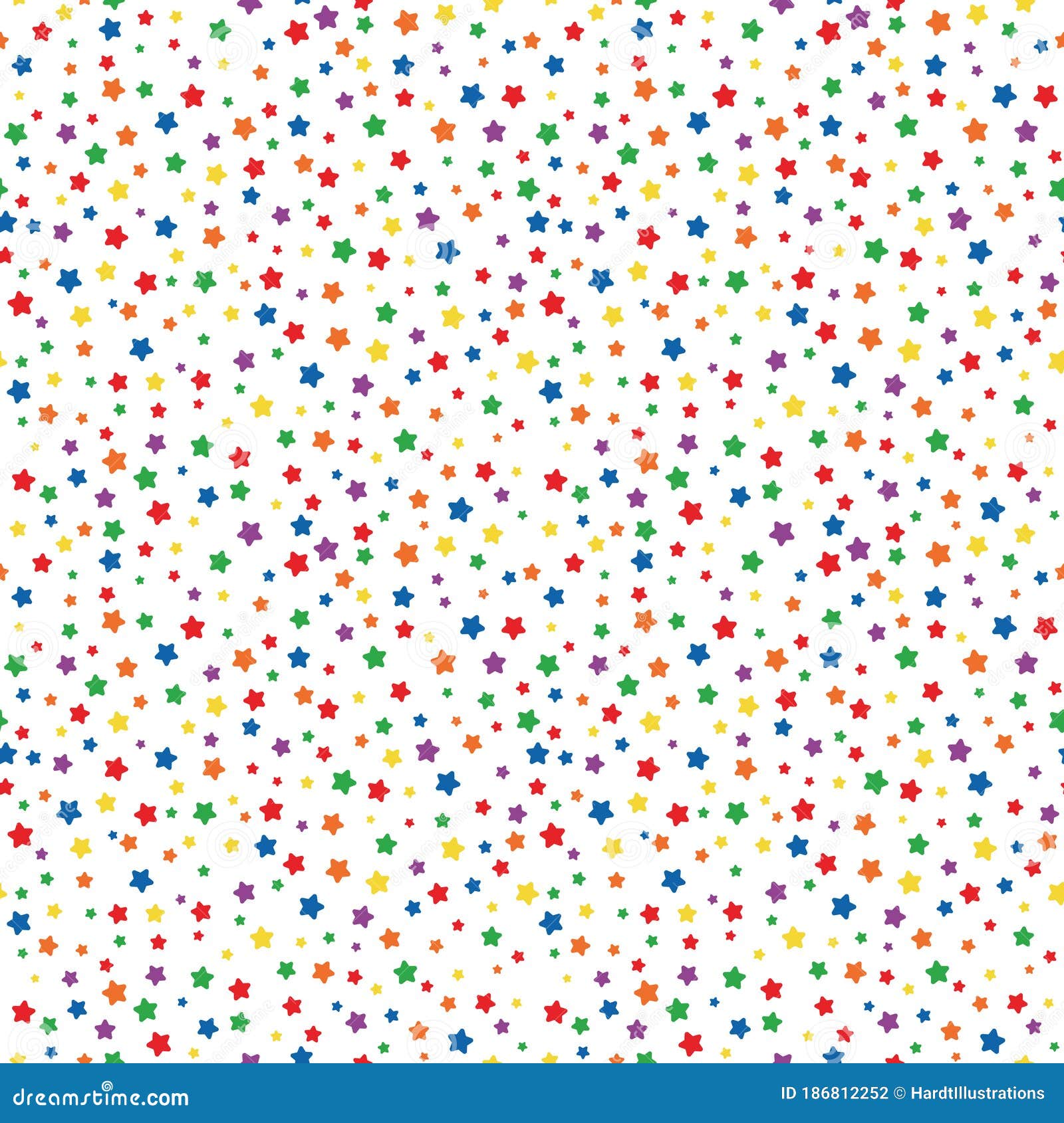 Rainbow Confetti Seamless Pattern Stock Illustration - Illustration of ...
