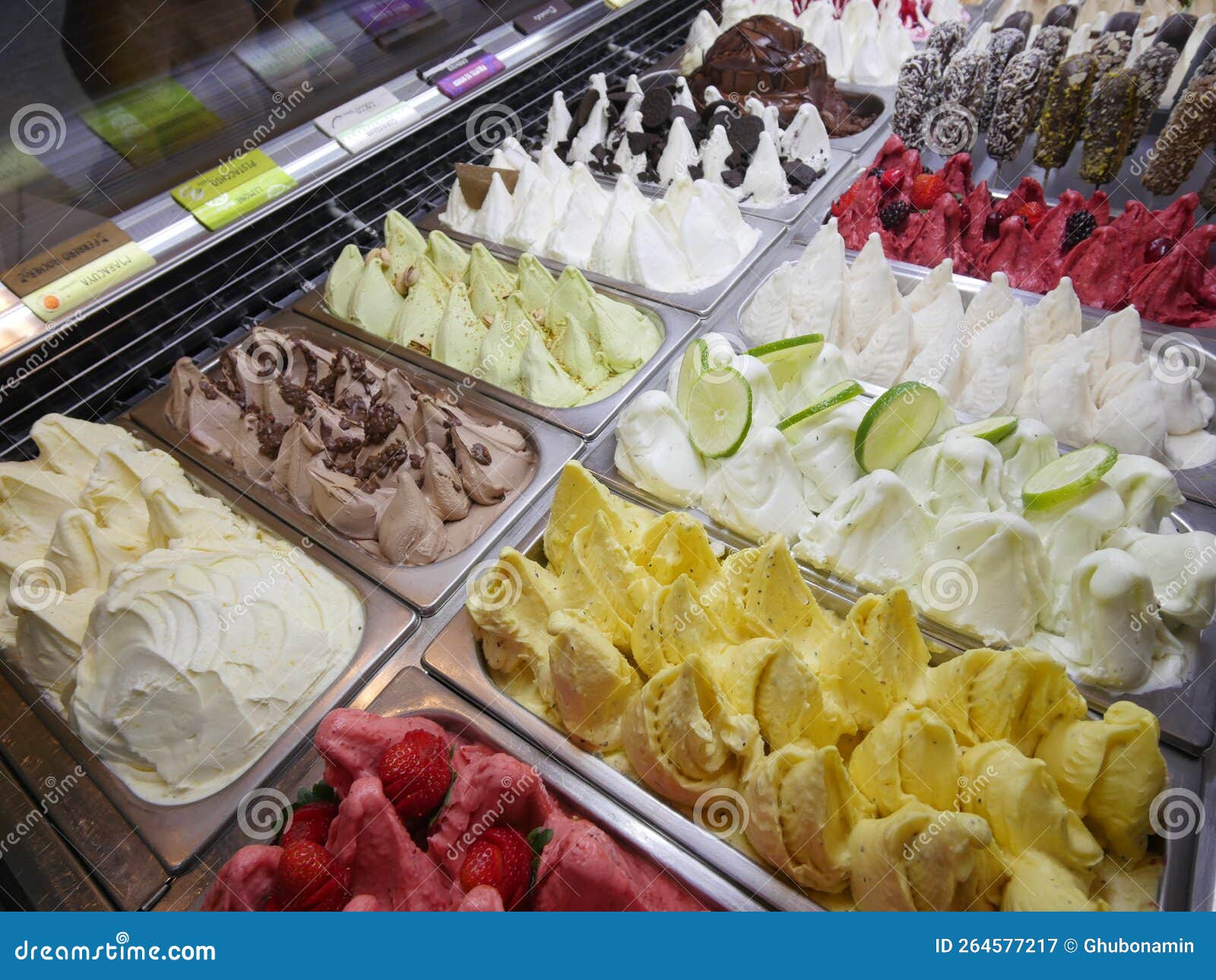 Ice Cream Parlor on Display Stock Image - Image of craving, delight ...