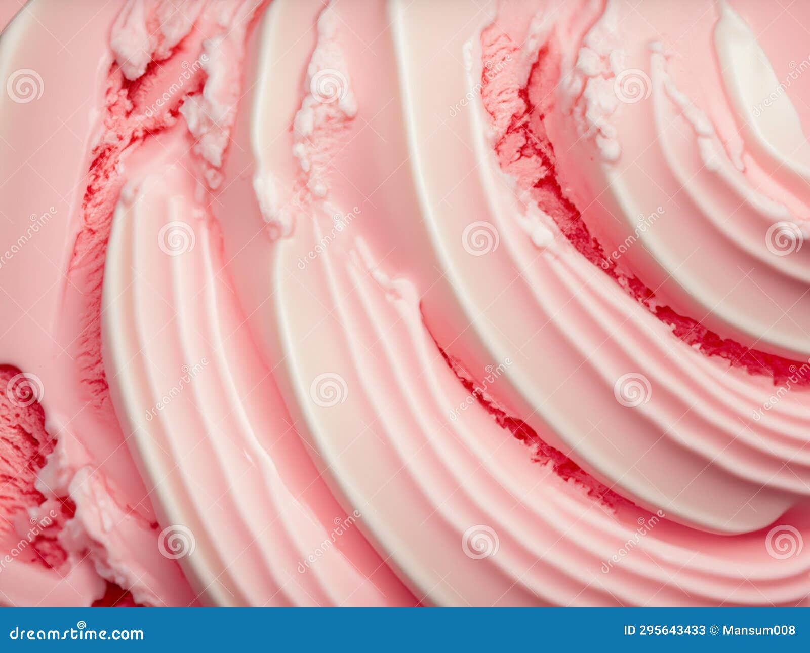 Ice Cream of Pink Strawberry Stock Image - Image of gourmet, milk ...