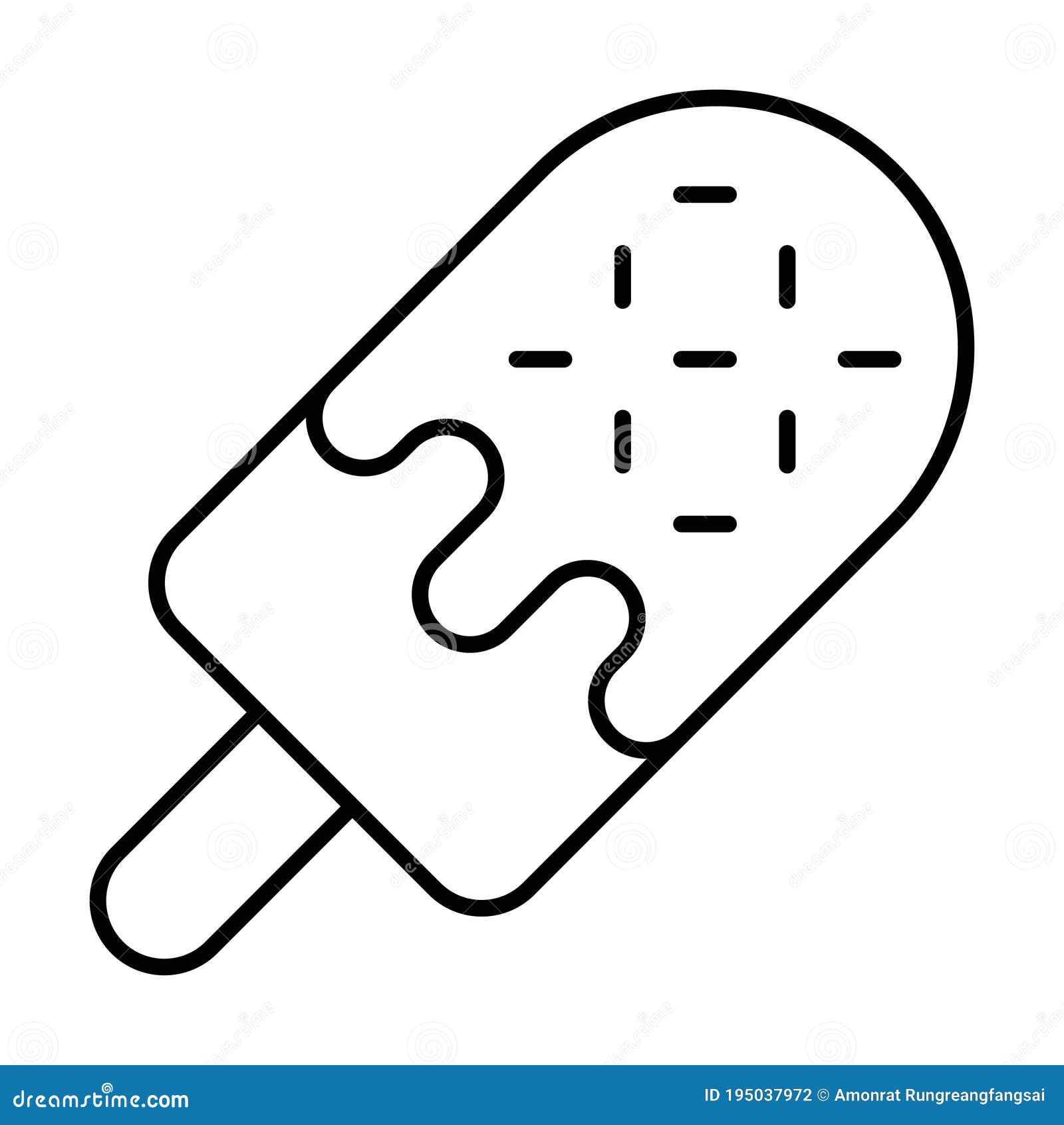 Ice Cream Pop Icon, Summer Vacation Related Vector Stock Vector ...