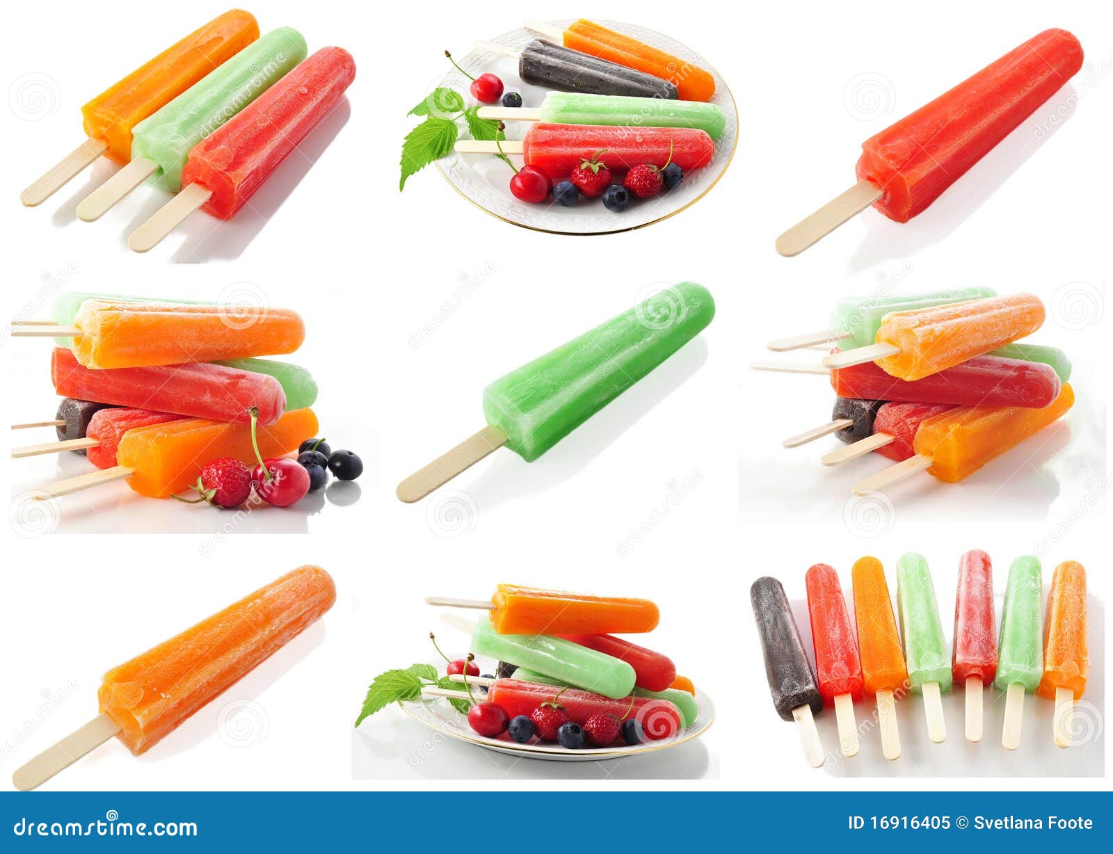 Ice cream pops stock image. Image of water, colorful - 16916405